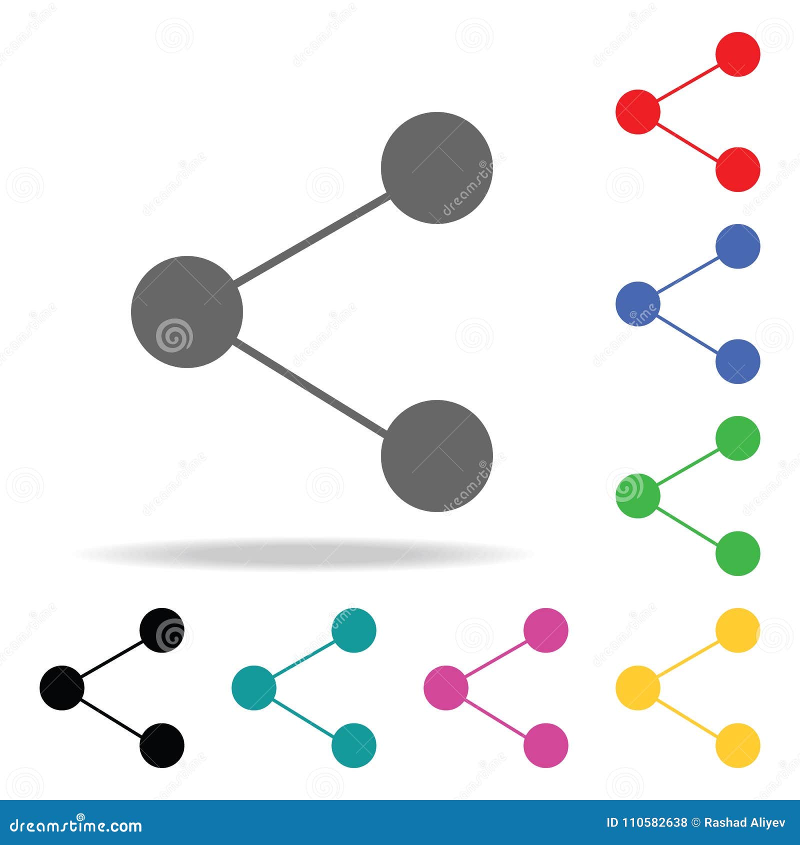 Share Icon. Elements in Multi Colored Icons for Mobile Concept and Web ...