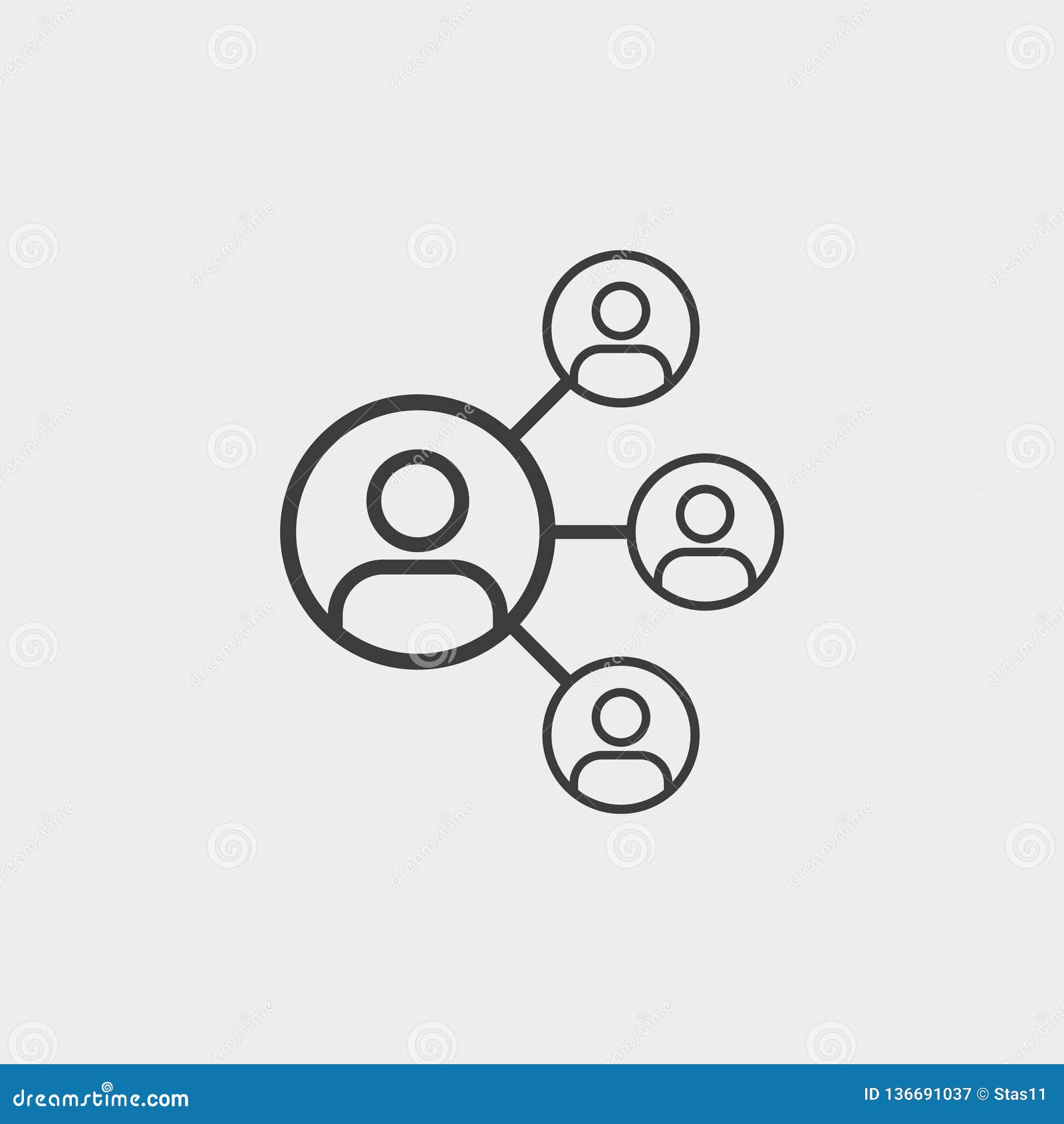 Share Icon in a Flat Design. Vector Illustration Stock Vector ...