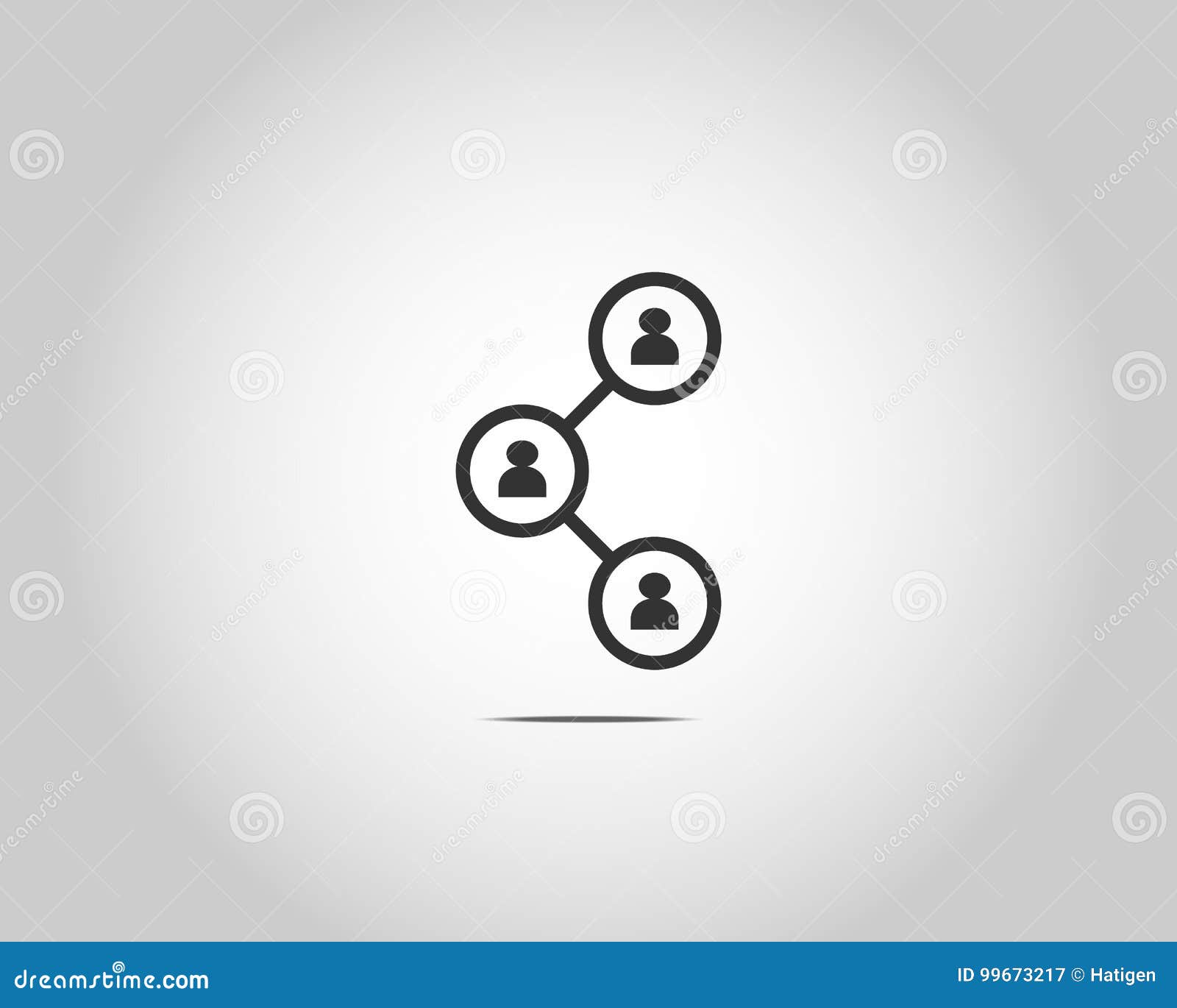 Share Icon with People stock vector. Illustration of connection - 99673217