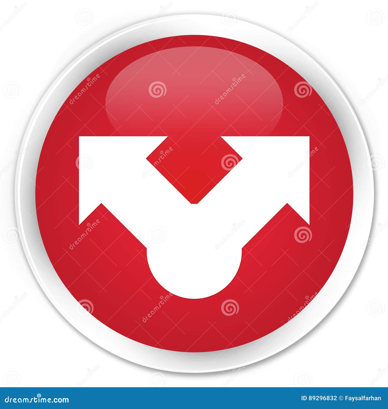 Share Icon Premium Red Round Button Stock Illustration - Illustration ...