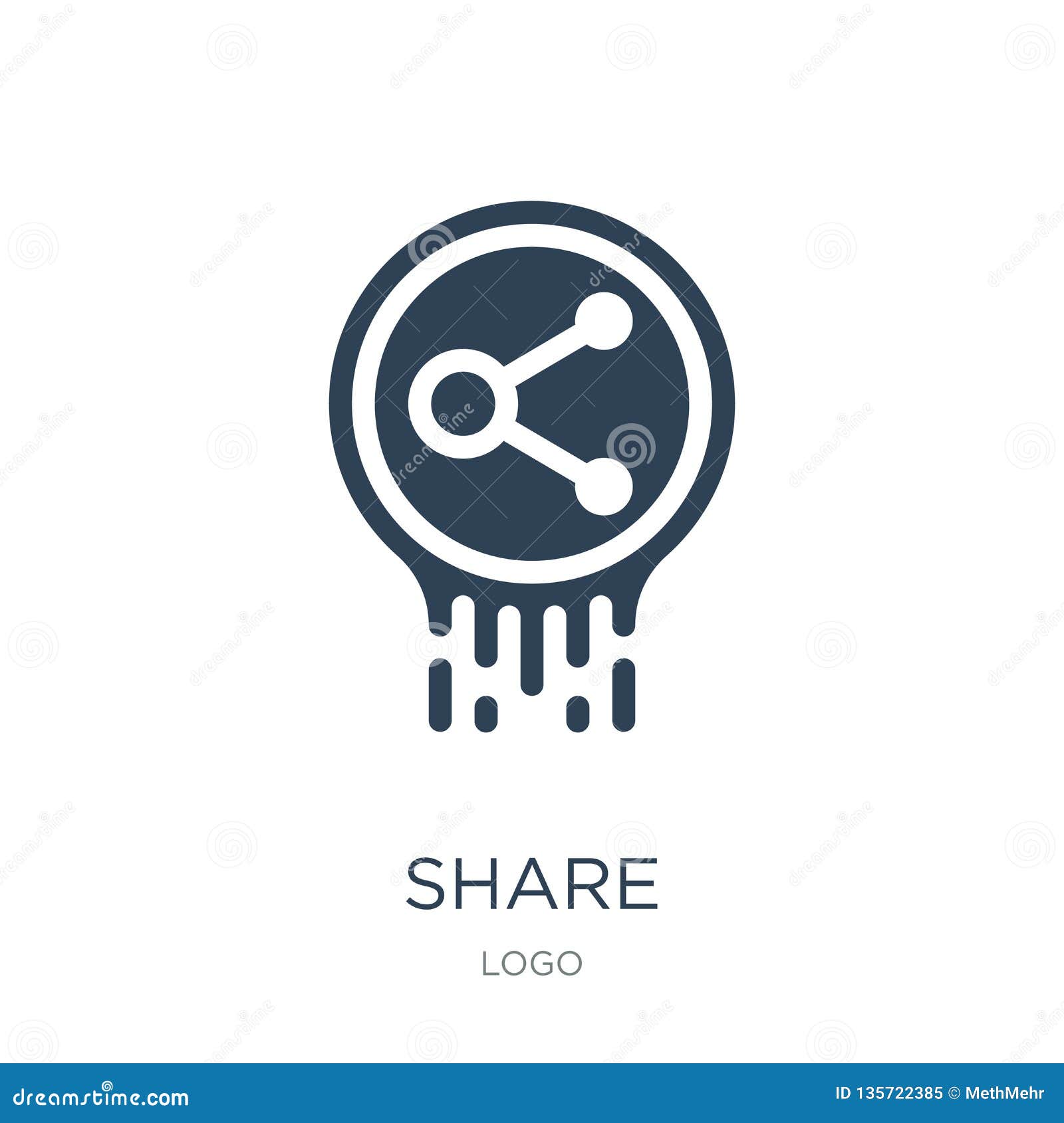 Share Icon in Trendy Design Style. Share Icon Isolated on White ...