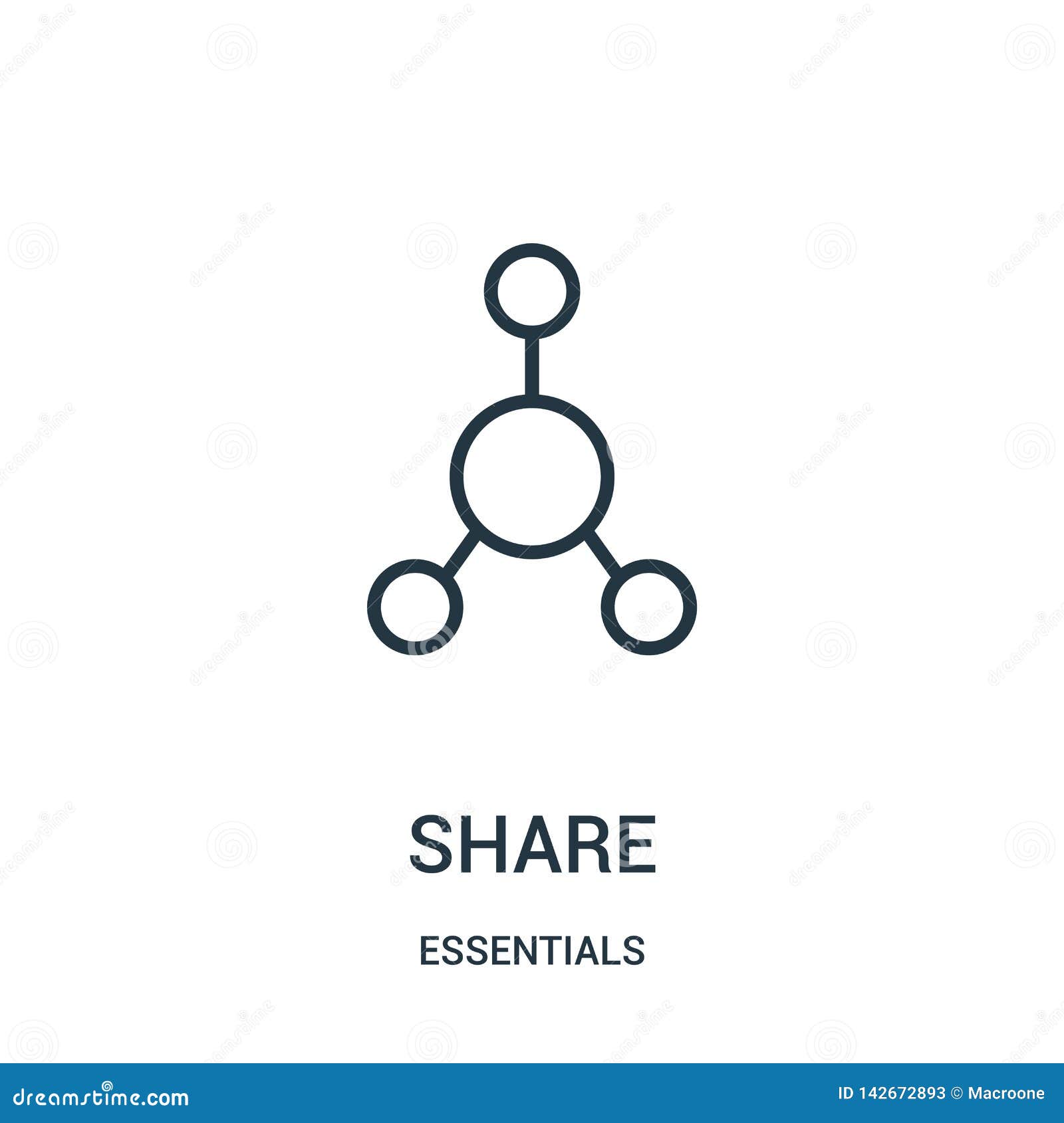 Share Icon Vector from Essentials Collection. Thin Line Share Outline ...