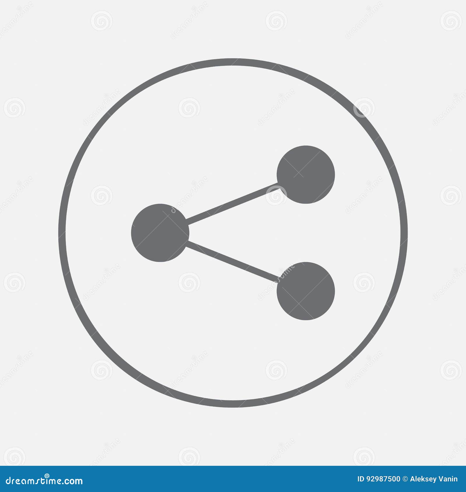 Share Icon Vector, Solid Illustration, Pictogram Isolated on Gray ...