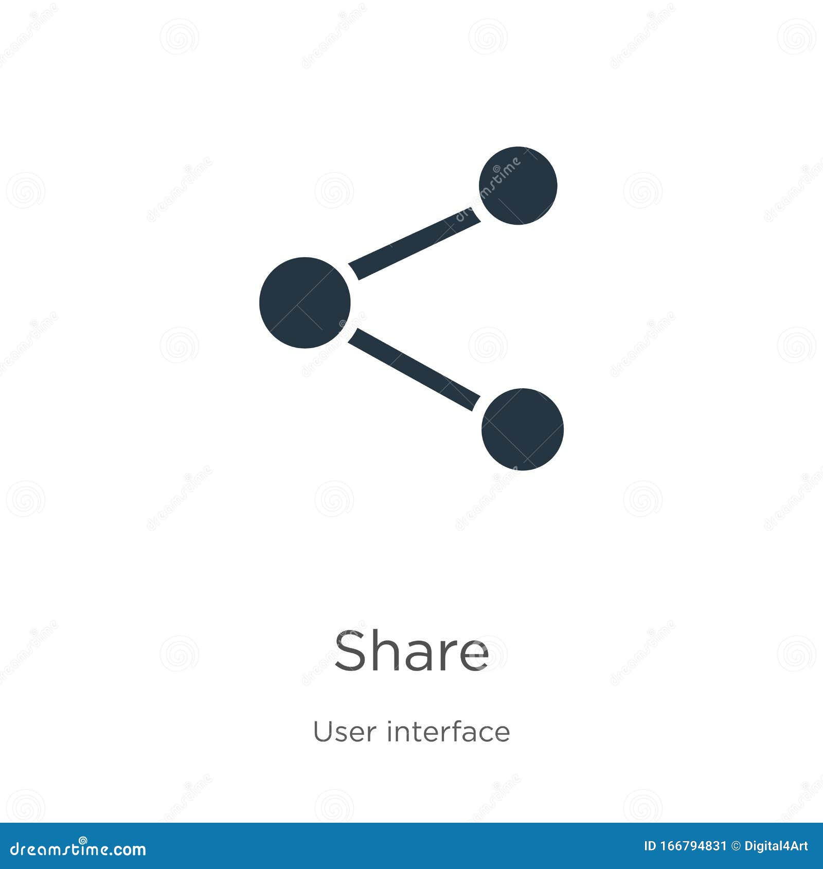 Share Icon Vector. Trendy Flat Share Icon from User Interface ...