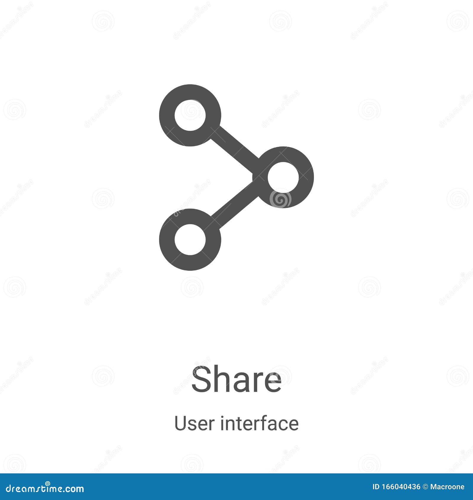 Share Icon Vector from User Interface Collection. Thin Line Share ...