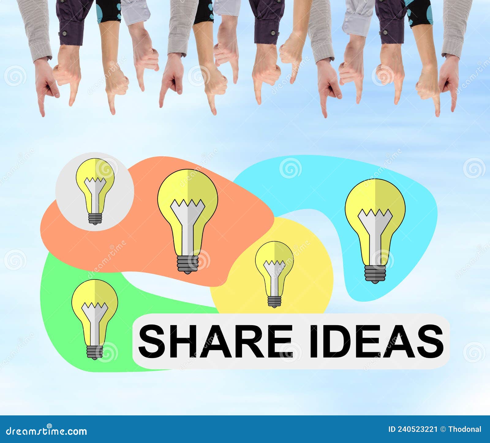 Share Ideas Concept on a Wall Stock Image - Image of share, strategy ...