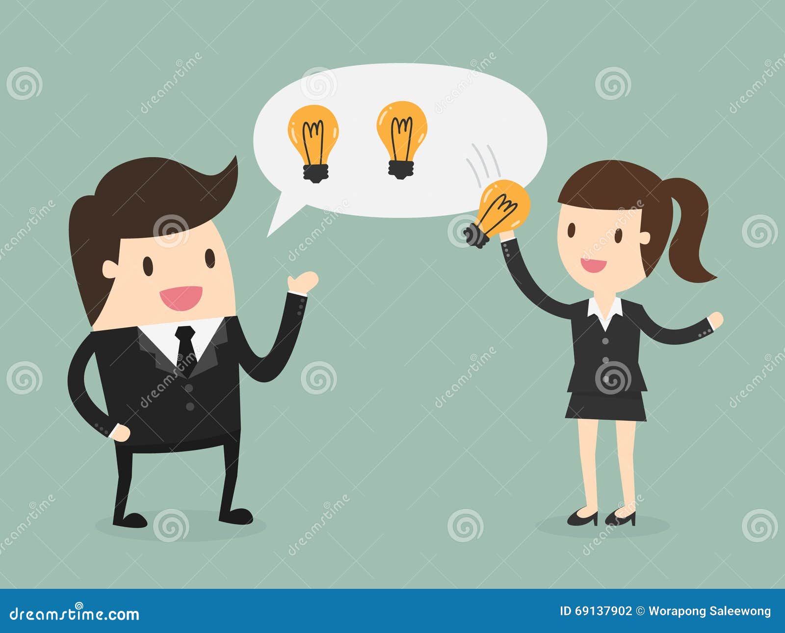 Knowledge Sharing Cartoon