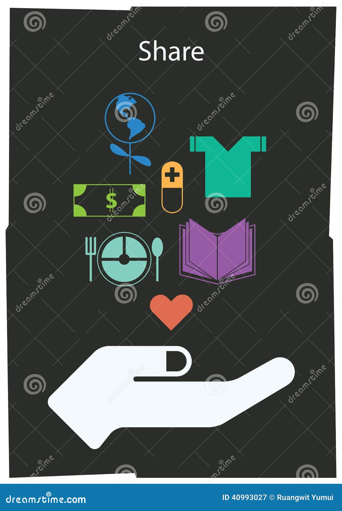 Share Info-graphic stock vector. Illustration of style - 40993027