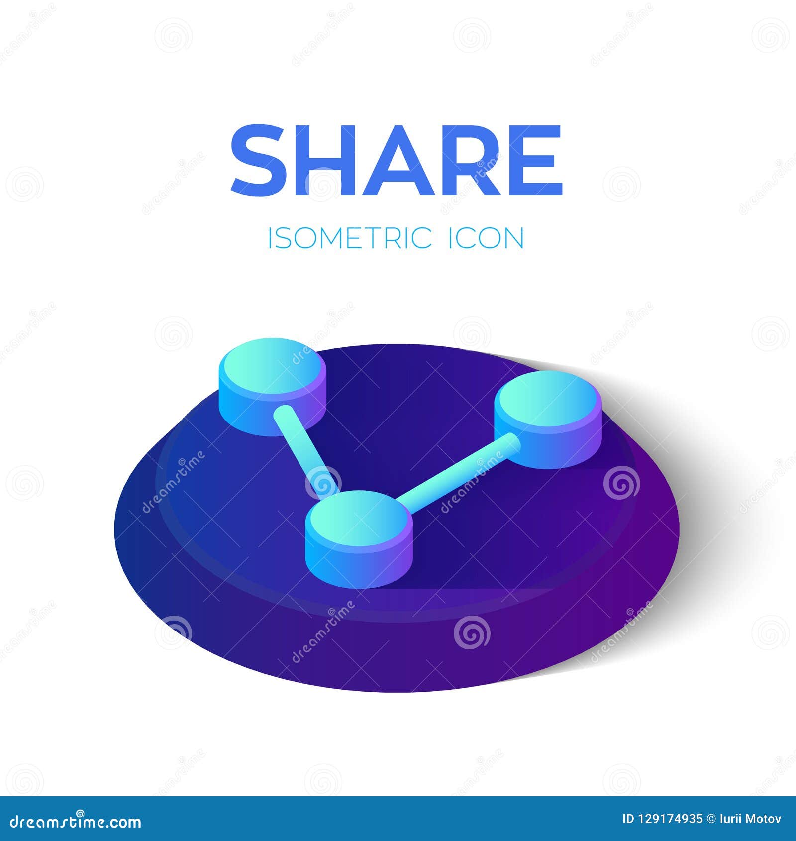 Share Isometric Icon. 3D Isometric Share Sign. Created for Mobile, Web ...