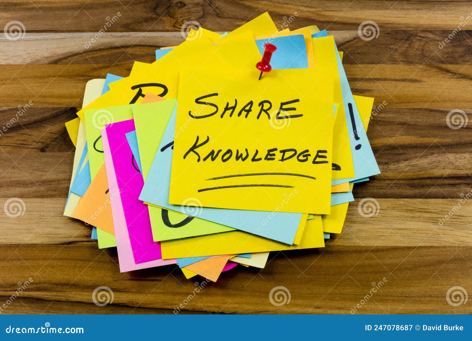 Share Knowledge Collaboration Idea Wisdom Information Written Note ...