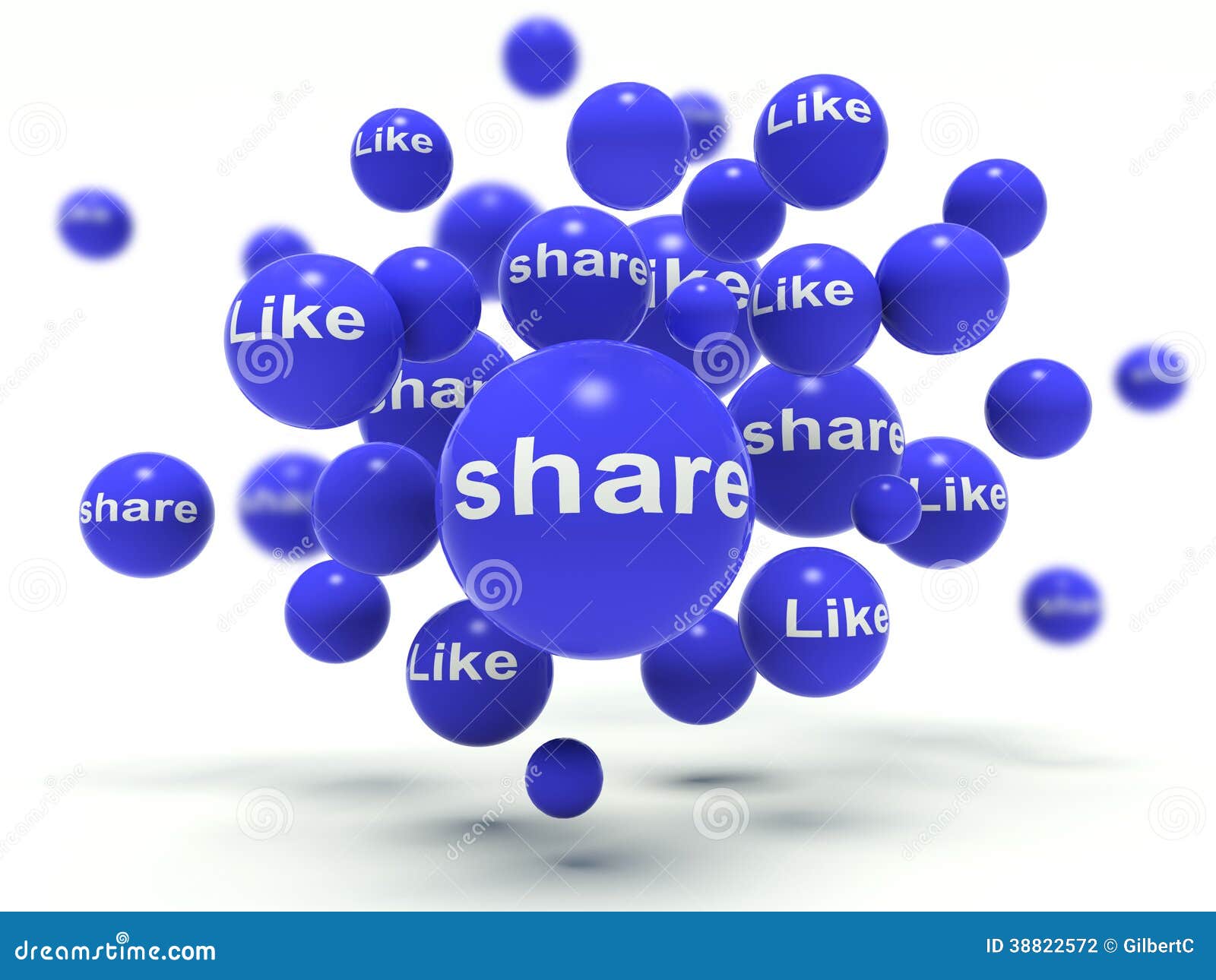 Share / Like stock illustration. Illustration of like - 38822572
