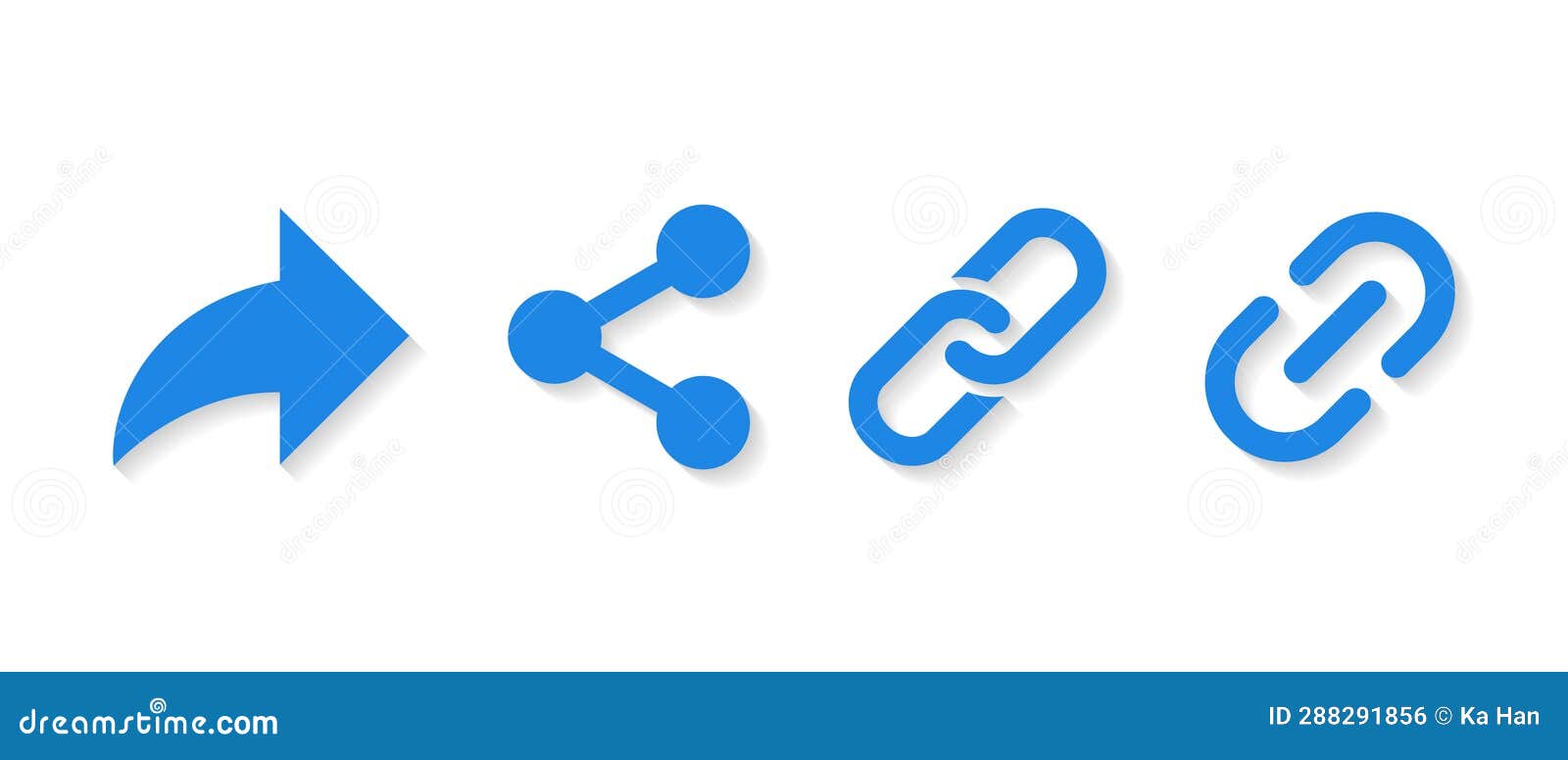 Share and Link Icon Vector in Flat Style. Arrow Repost and Hyperlink ...
