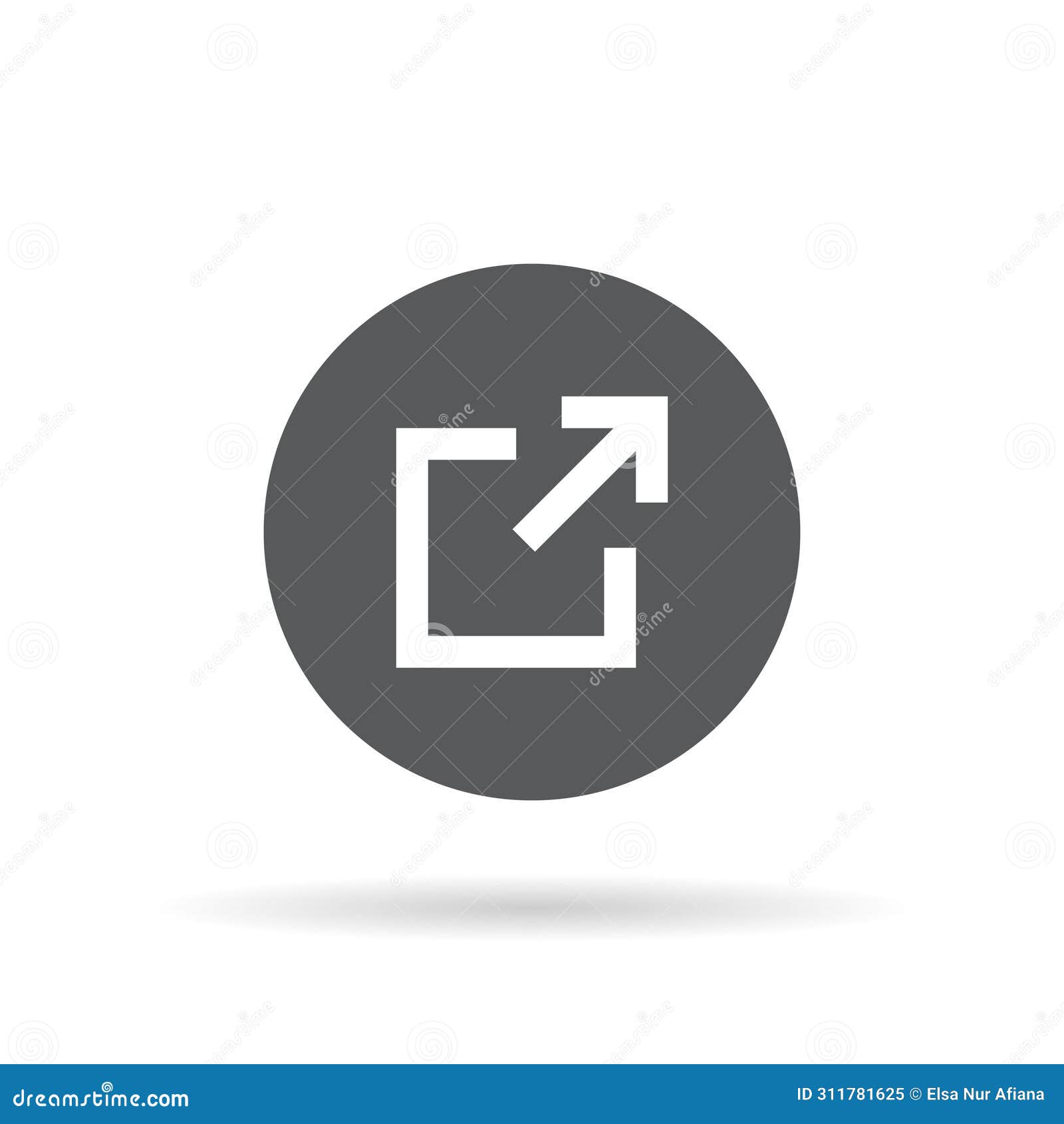 Share Link Icon Vector Isolated on White Background. Send Concept Stock ...