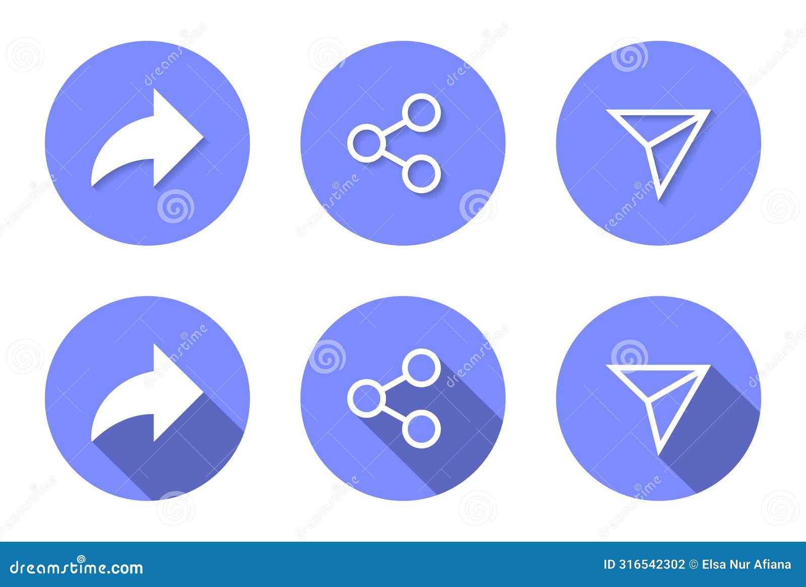 Share Link Icon with Shadow. Social Media Hyperlink Concept Stock ...