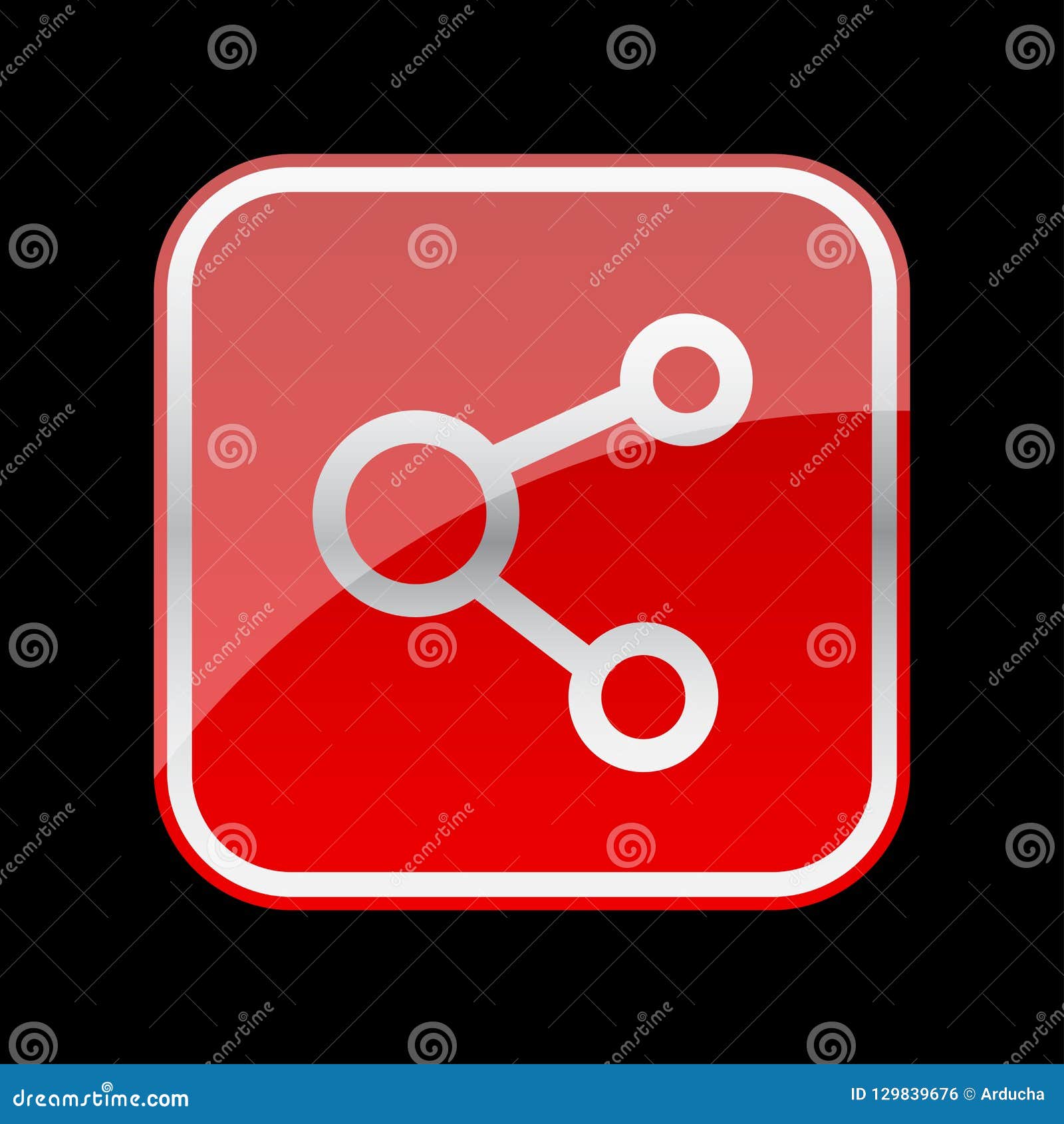 Share link outline icon stock vector. Illustration of connect - 129839676