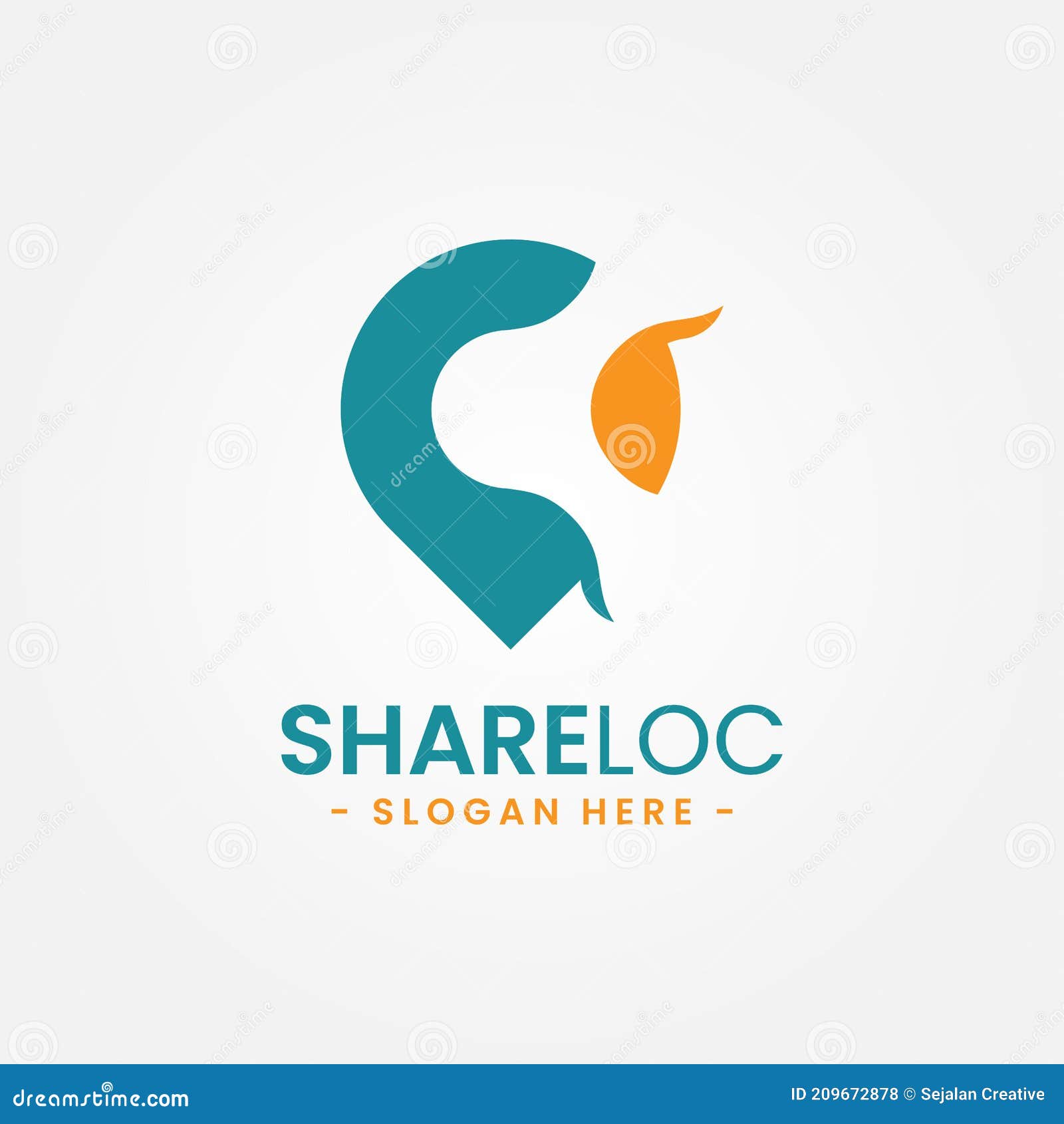 Share Location Logo Design Template Stock Vector - Illustration of ...