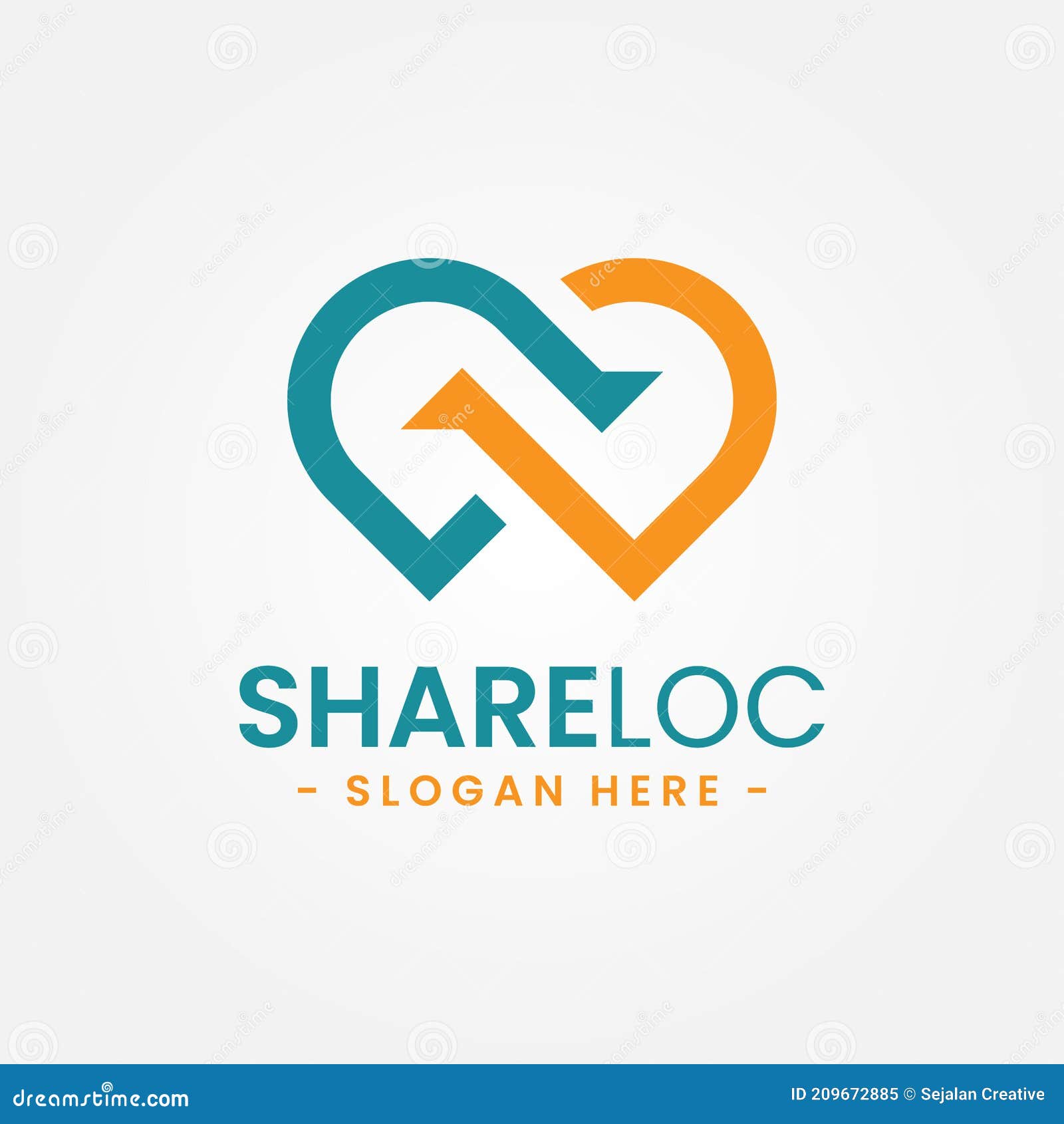 Share Location Logo Design Template Stock Vector - Illustration of ...