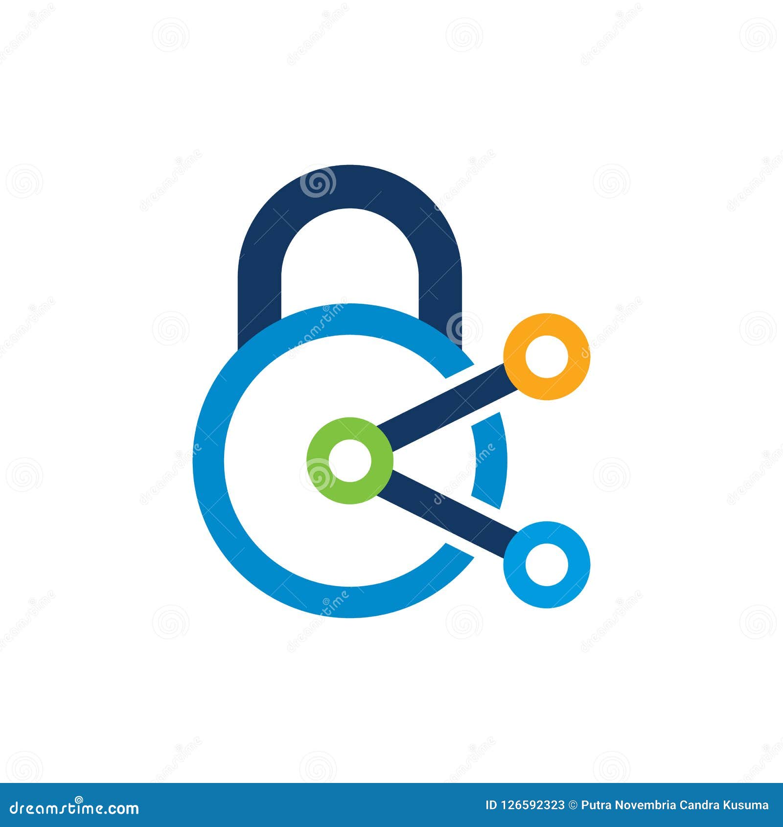 Share Lock Logo Icon Design Stock Vector - Illustration of network ...