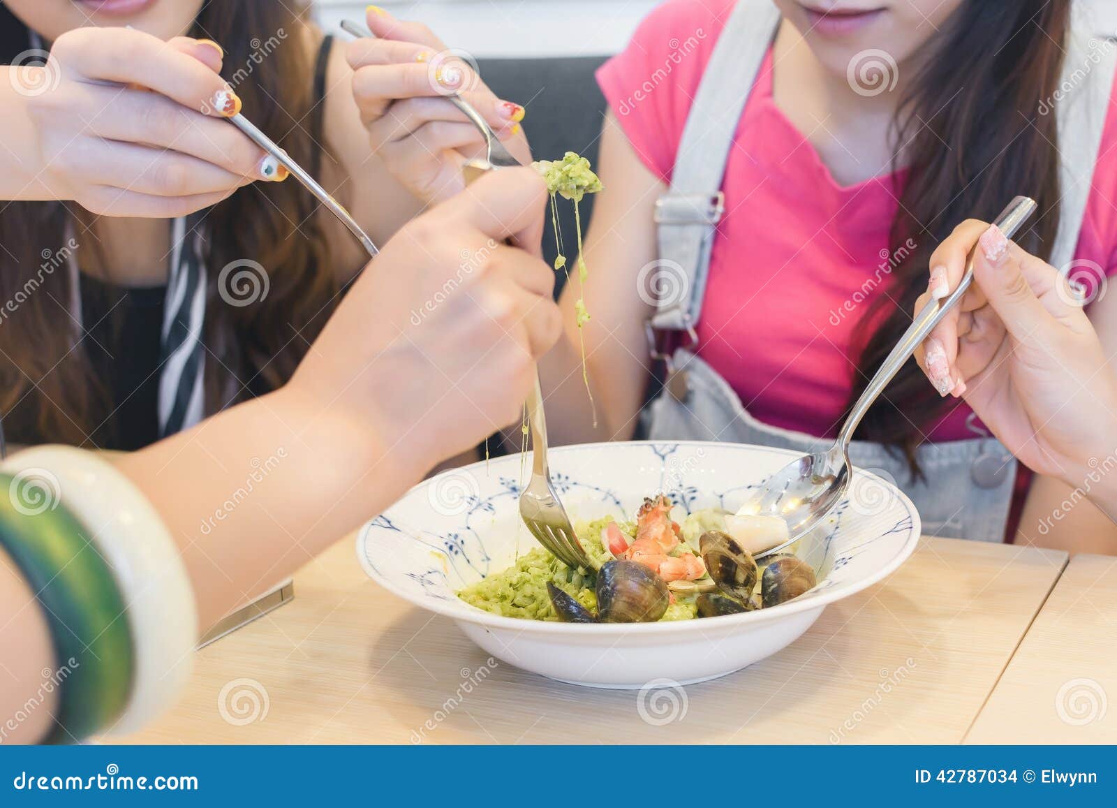 Share lunch stock photo. Image of closeup, table, asian - 42787034