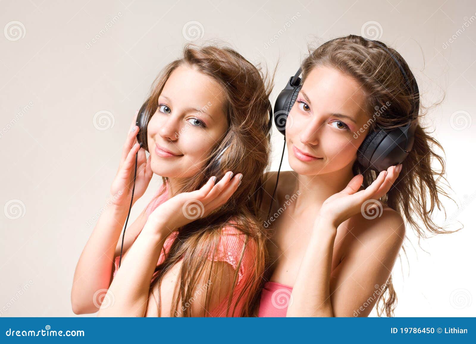 Share the music. stock photo. Image of female, person - 19786450