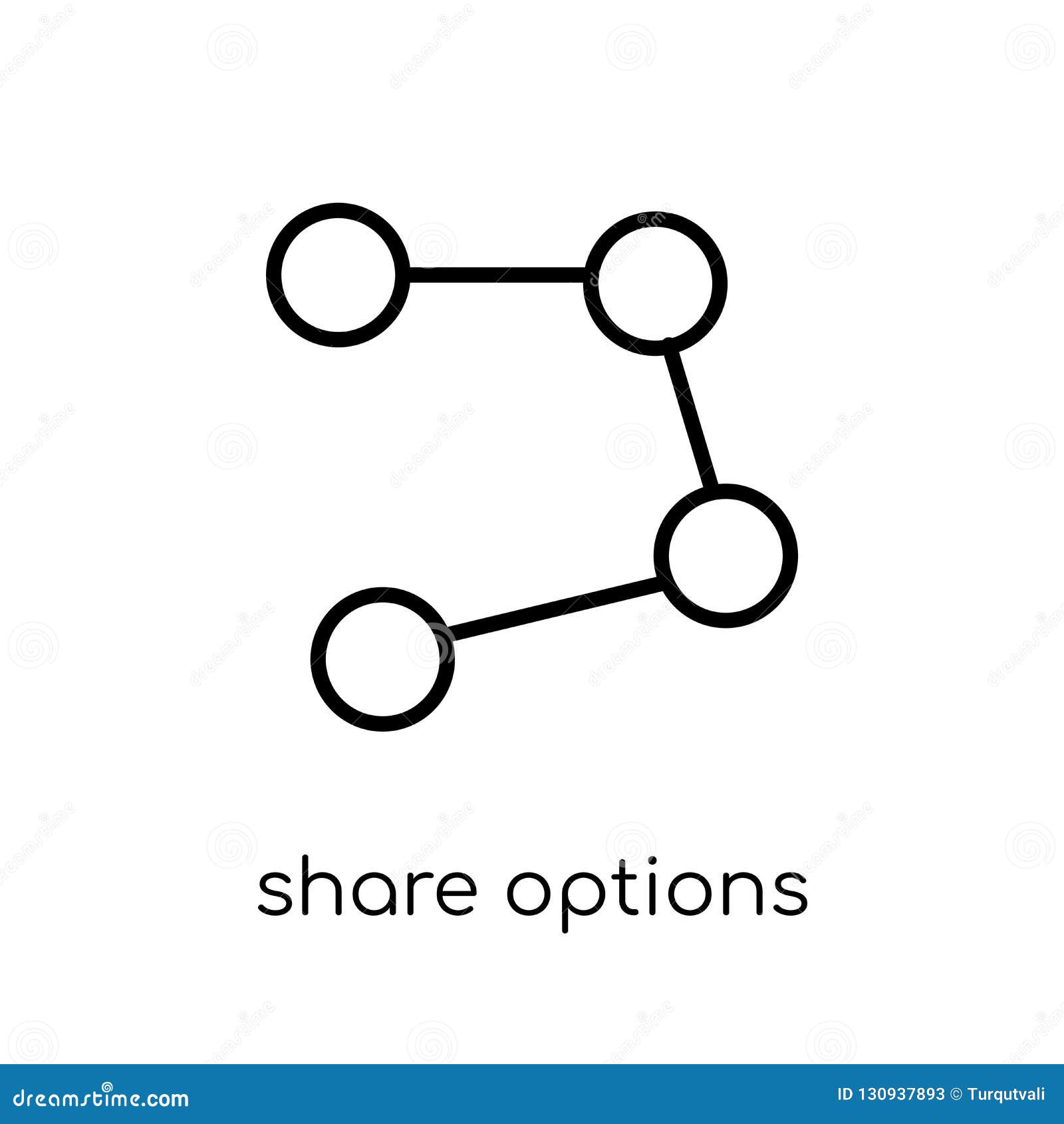 Share Options Icon. Trendy Modern Flat Linear Vector Share Options Icon ...