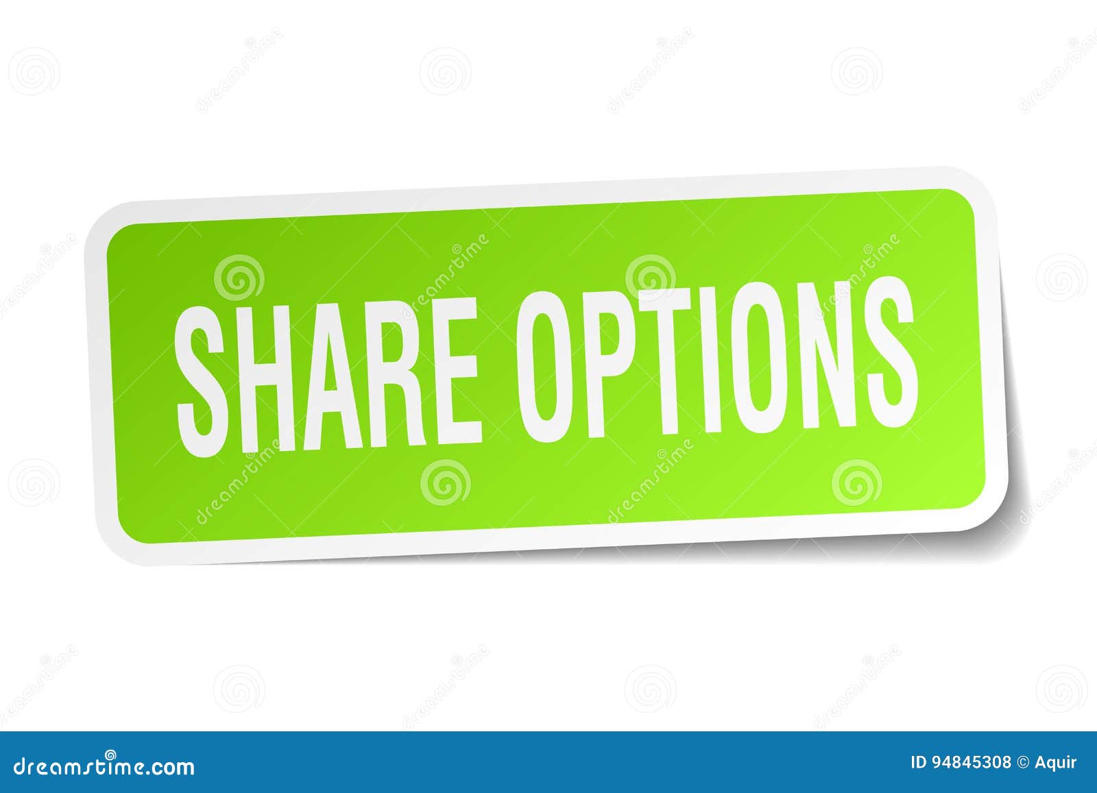 Share Options Square Sticker Stock Vector - Illustration of insignia ...
