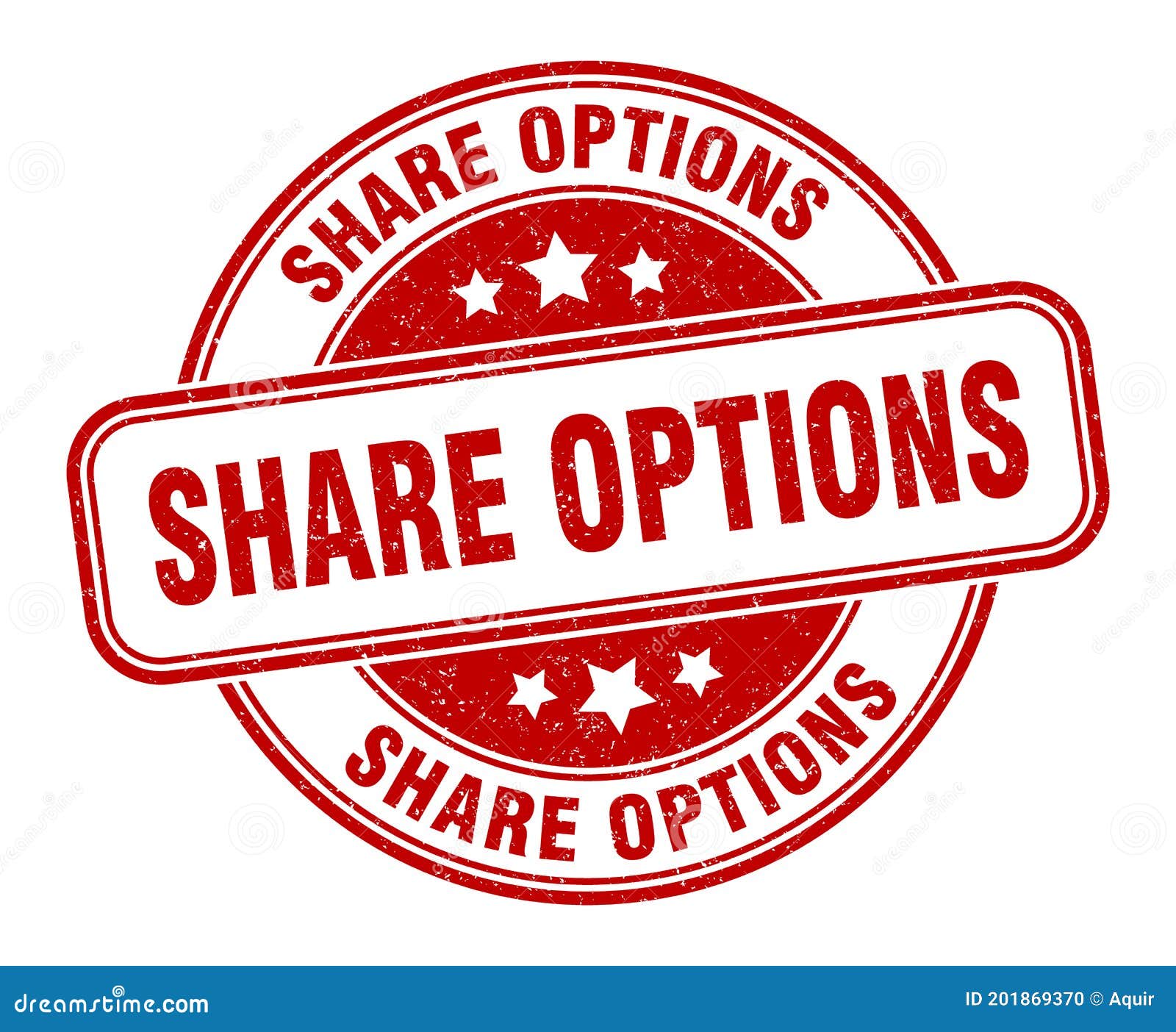 Share Options Stamp. Share Options Round Grunge Sign Stock Vector ...