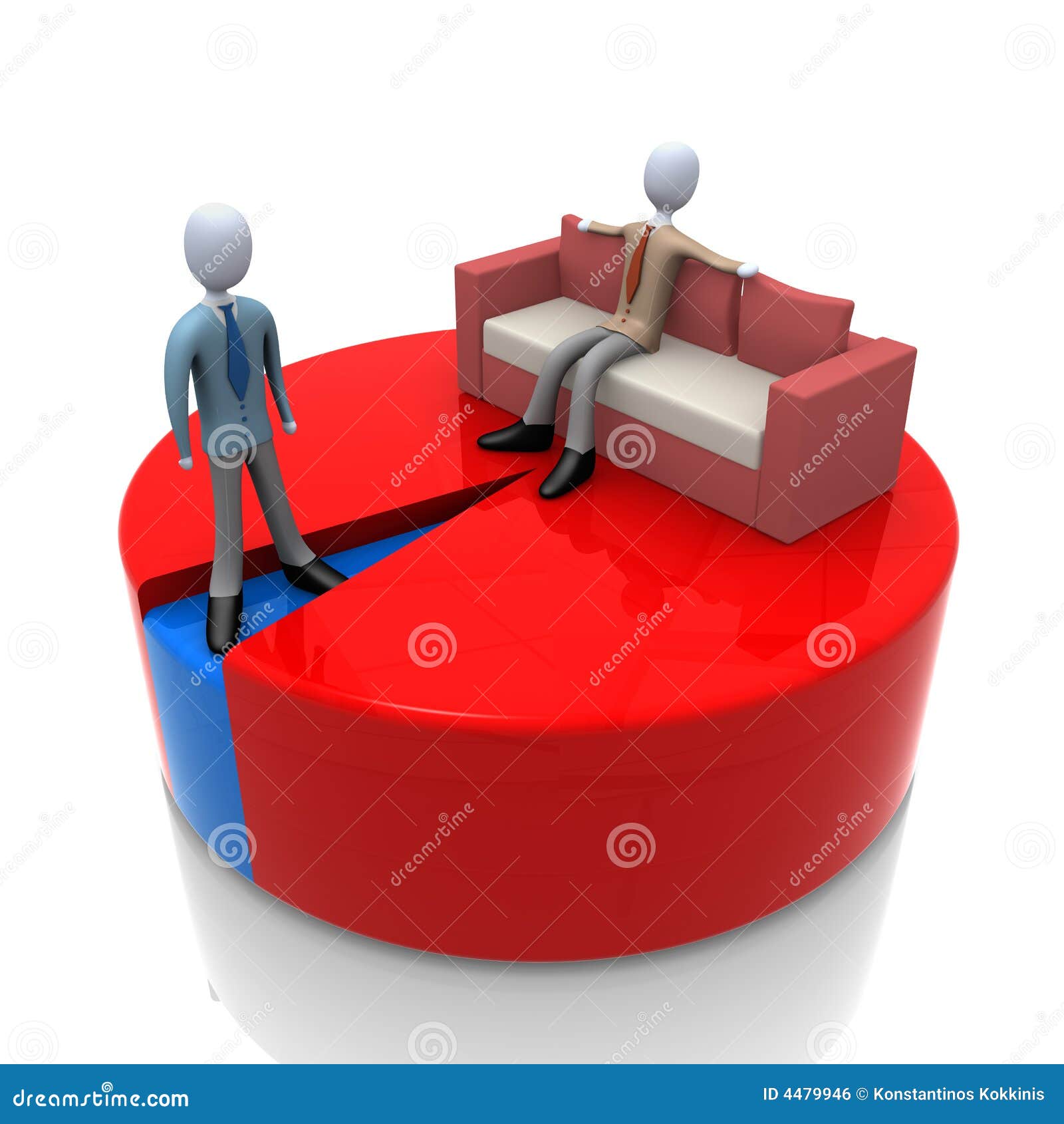 Share Percentage stock illustration. Illustration of majority - 4479946