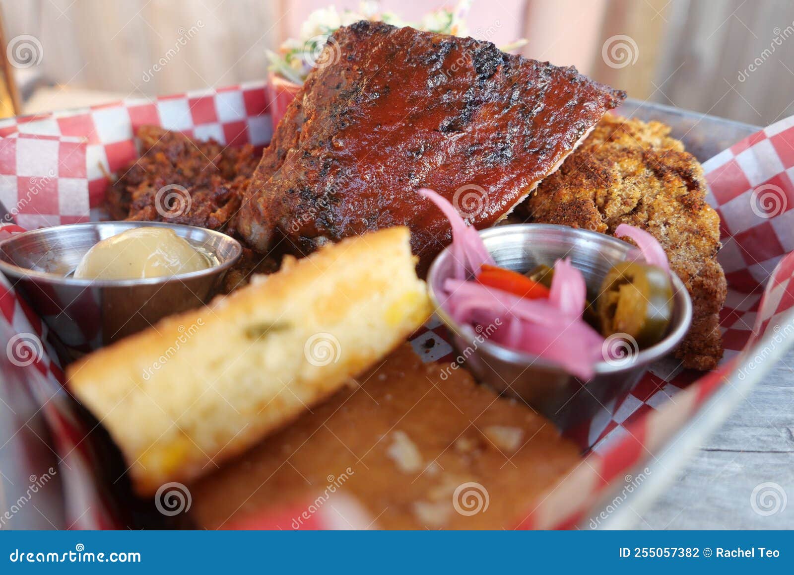 Share Platter of Barbecue Meat with Sides Stock Photo - Image of meat ...