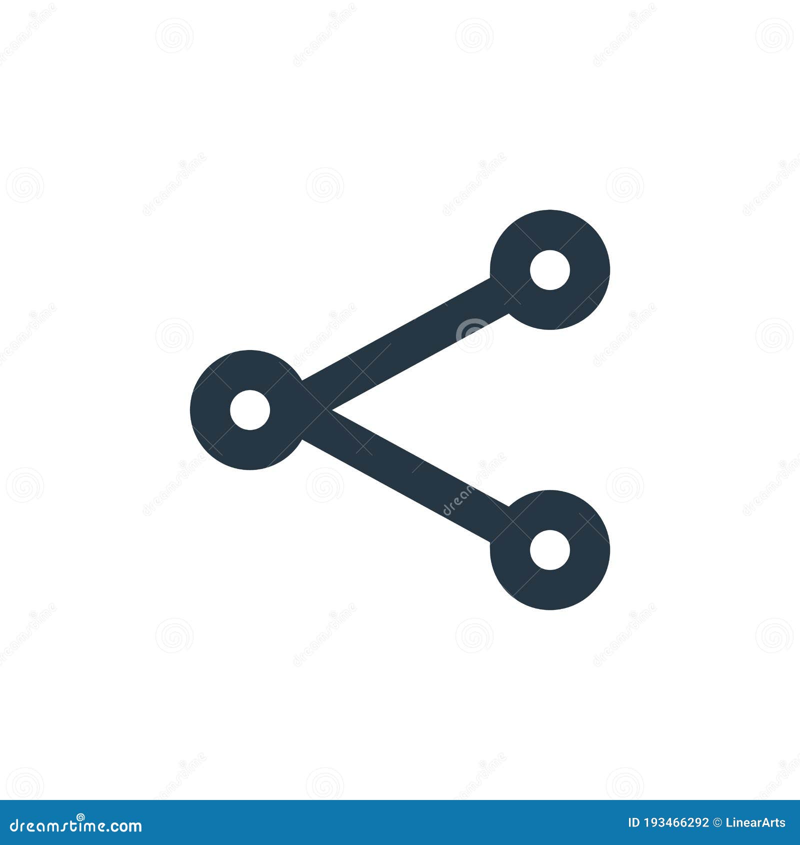 Share Post Icon Vector from Essentials Ui Concept. Thin Line ...