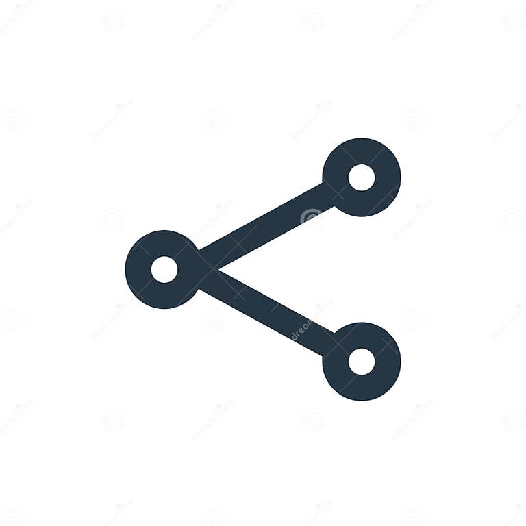 Share Post Icon Vector from Essentials Ui Concept. Thin Line ...