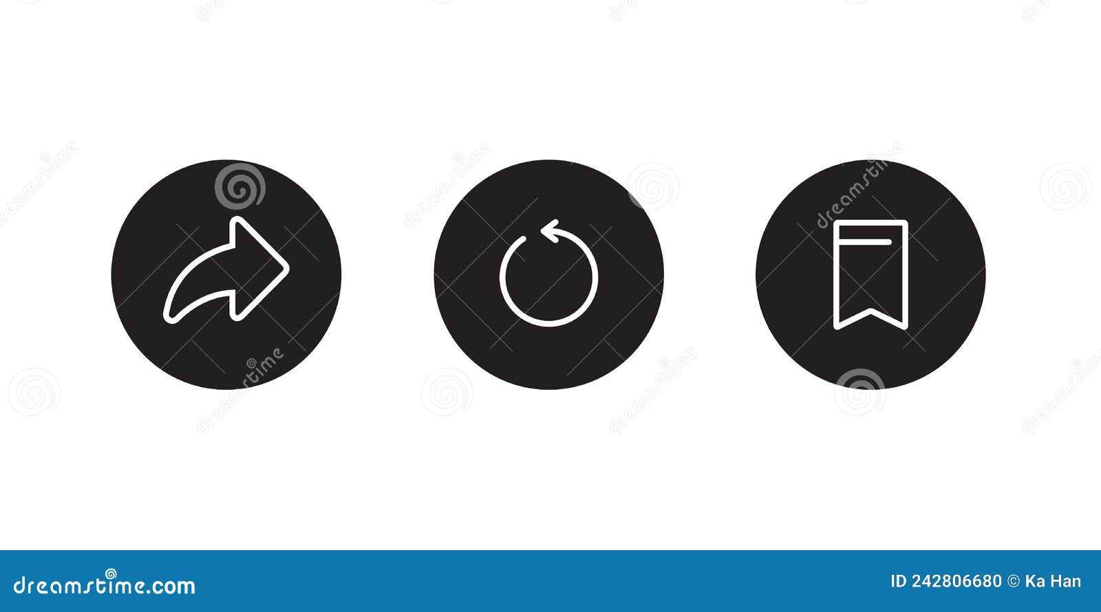 Share, Reload, and Save Button Icon Vector in Circle Shape Stock Vector ... Share, Reload, and Save Button Icon Vector in Circle Shape Stock Vector ...