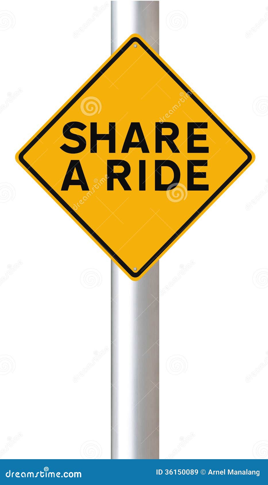Share a Ride stock illustration. Illustration of sign - 36150089