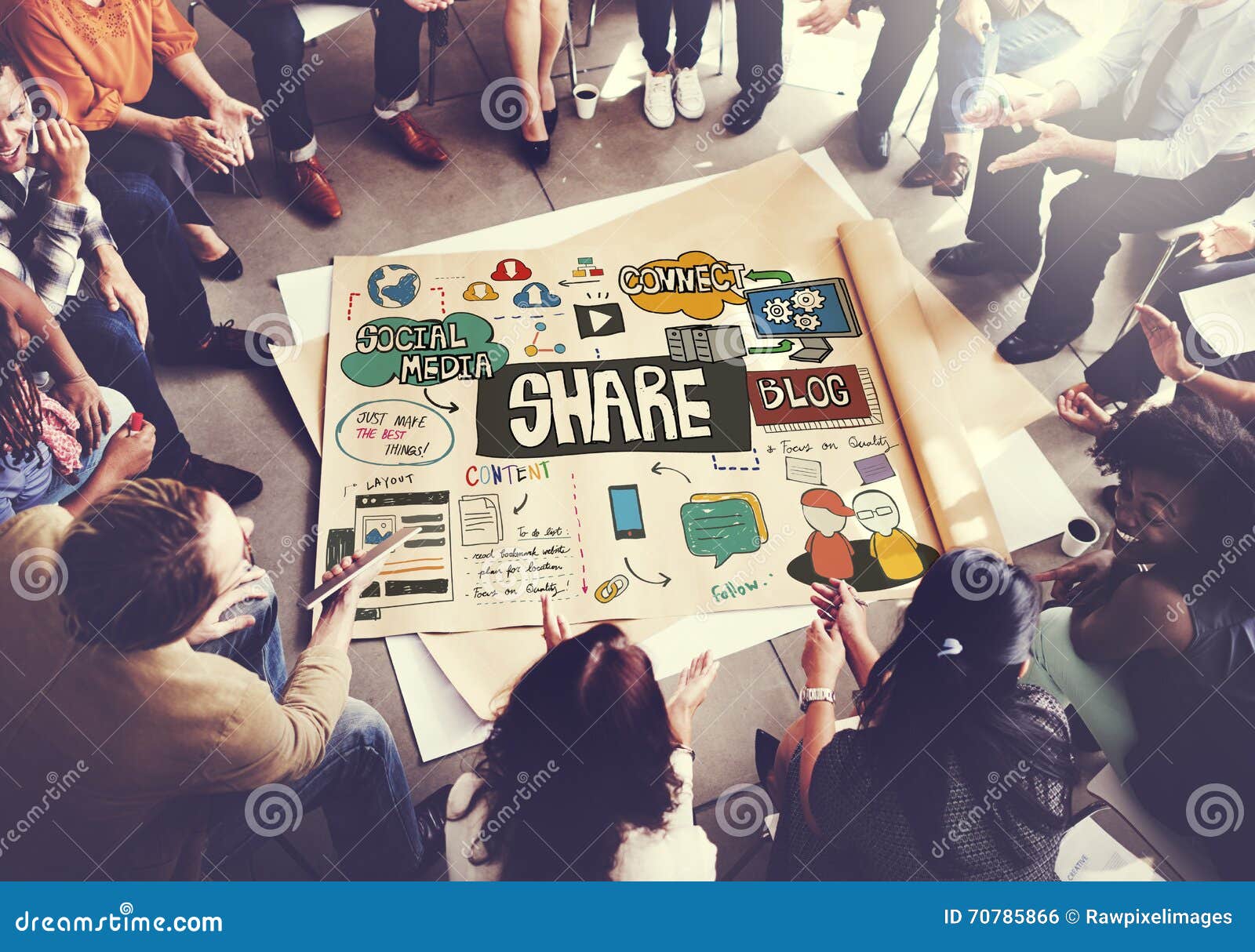 Share Sharing Communication Feedback Connect Concept Stock Photo ...