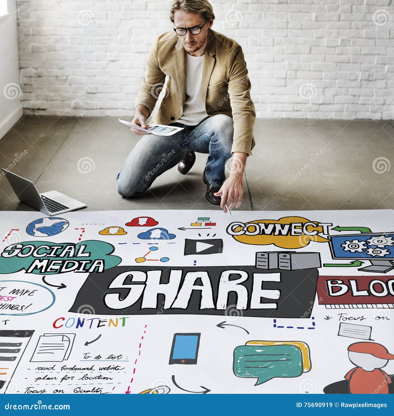 Share Sharing Communication Feedback Connect Concept Stock Image ...