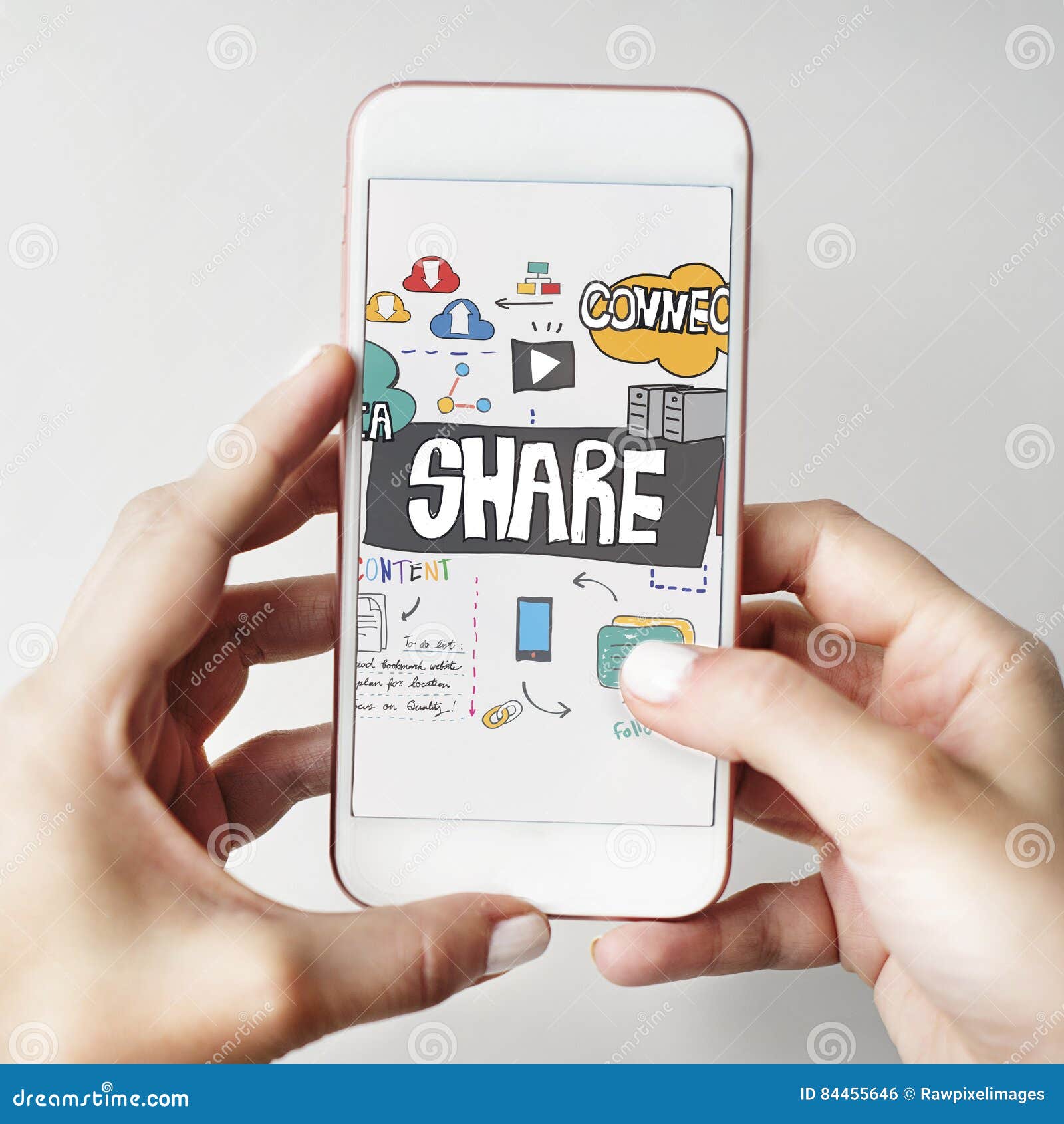 Share Sharing Communication Feedback Connect Concept Stock Photo ...