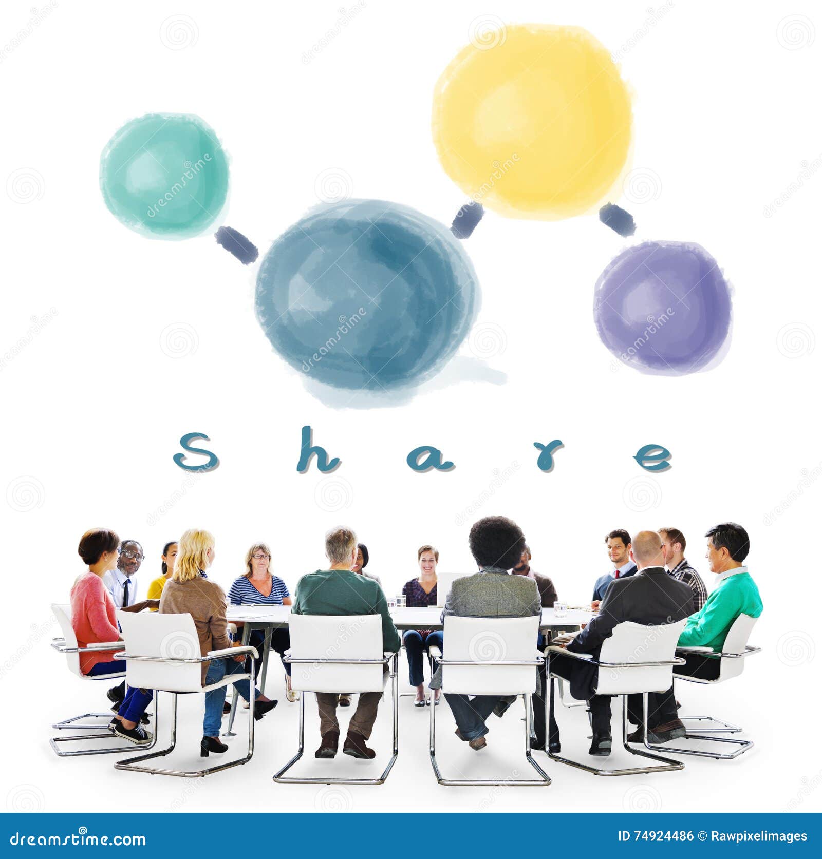 Share Sharing Connecting Network Social Media Concept Stock Photo ...