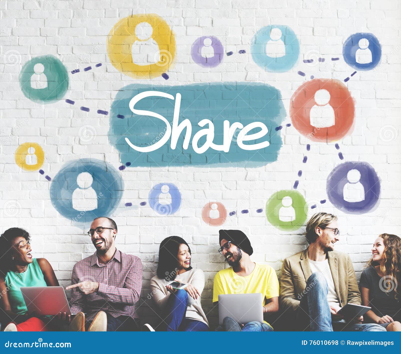 Share Sharing Connection Networking Concept Stock Photo - Image of ...