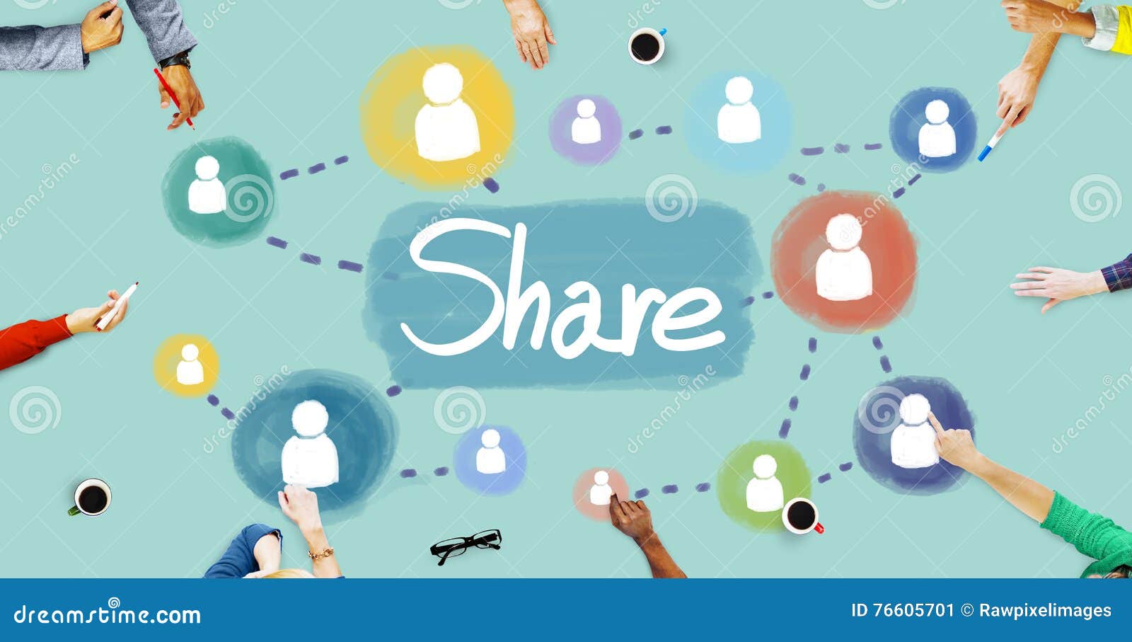 Share Sharing Connection Networking Concept Stock Image - Image of ...