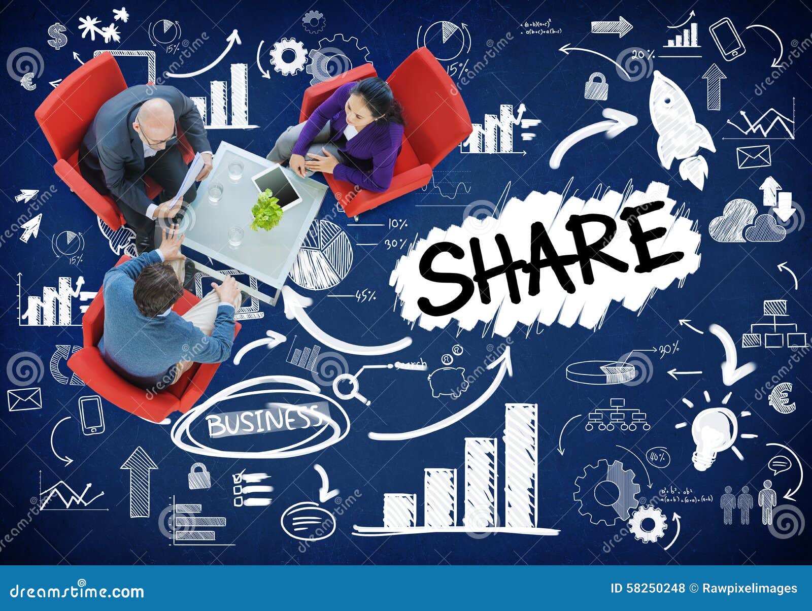 Share Sharing Connection Online Communication Networking Concept Stock ...
