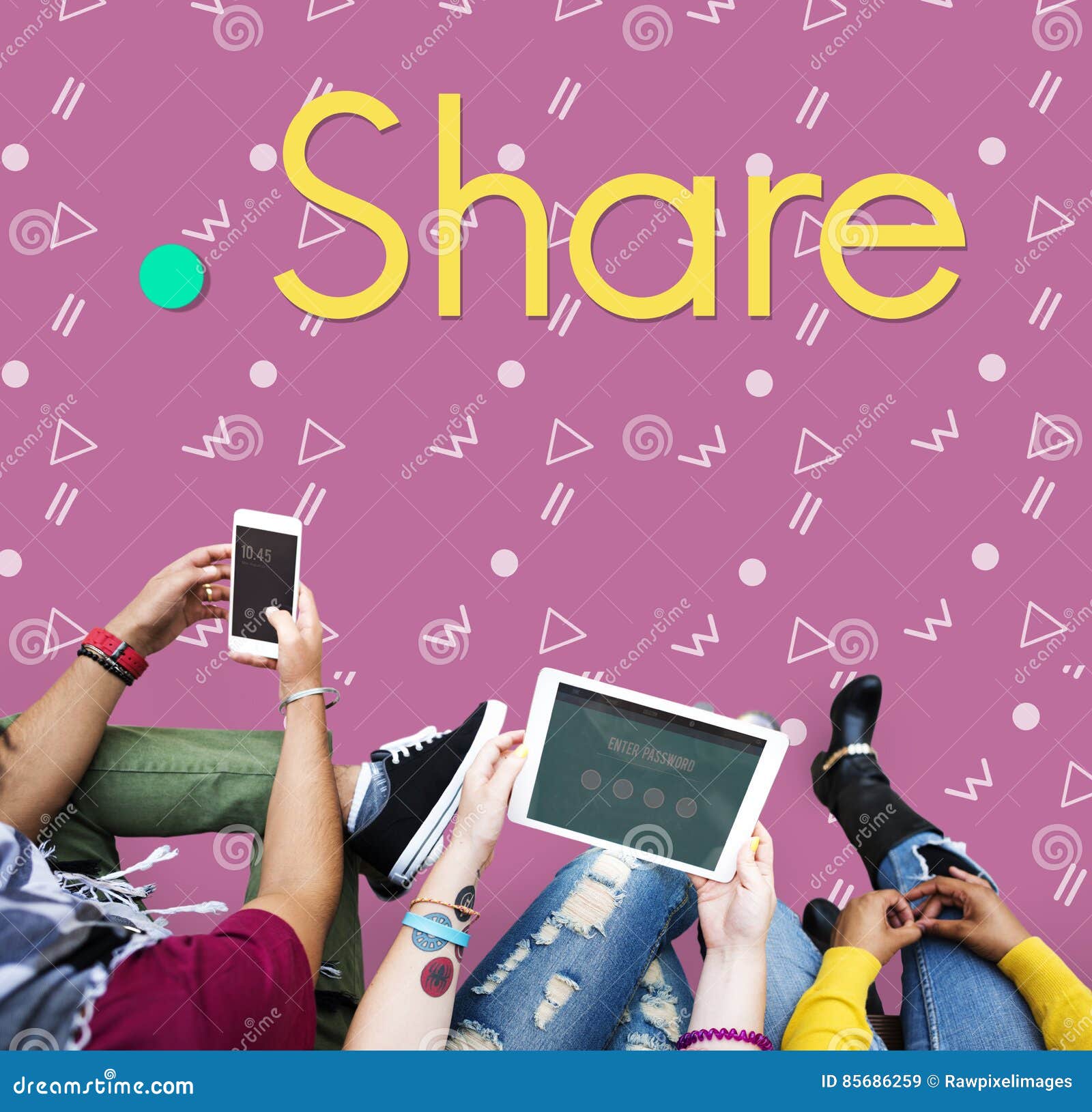 Share Sharing Ideas Graphic Concept Stock Image - Image of media ...