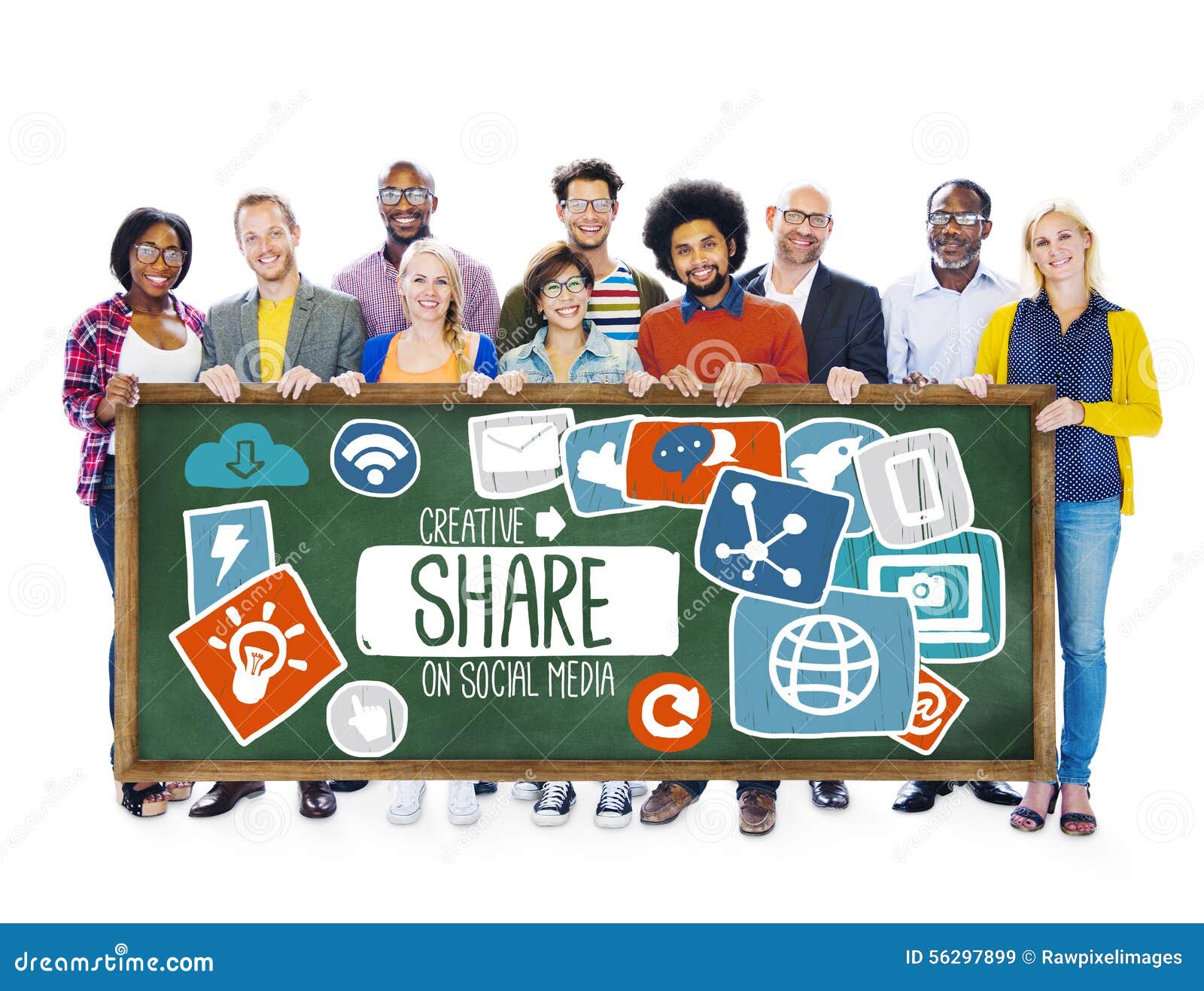Share Sharing Social Media Networking Online Download Concept Stock ...