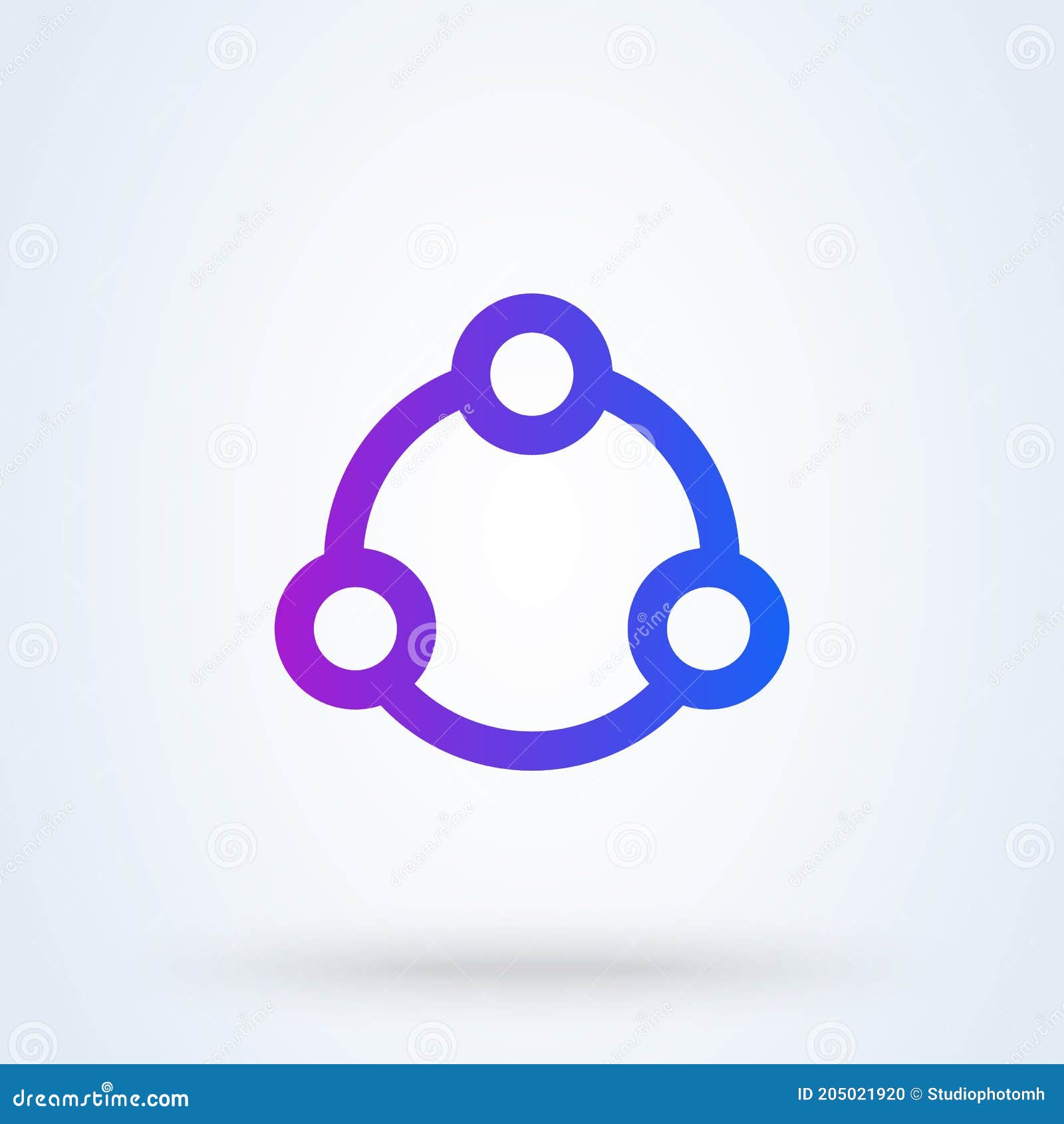 Share Sign Line Icon or Logo. File Sharing Concept Stock Vector ...