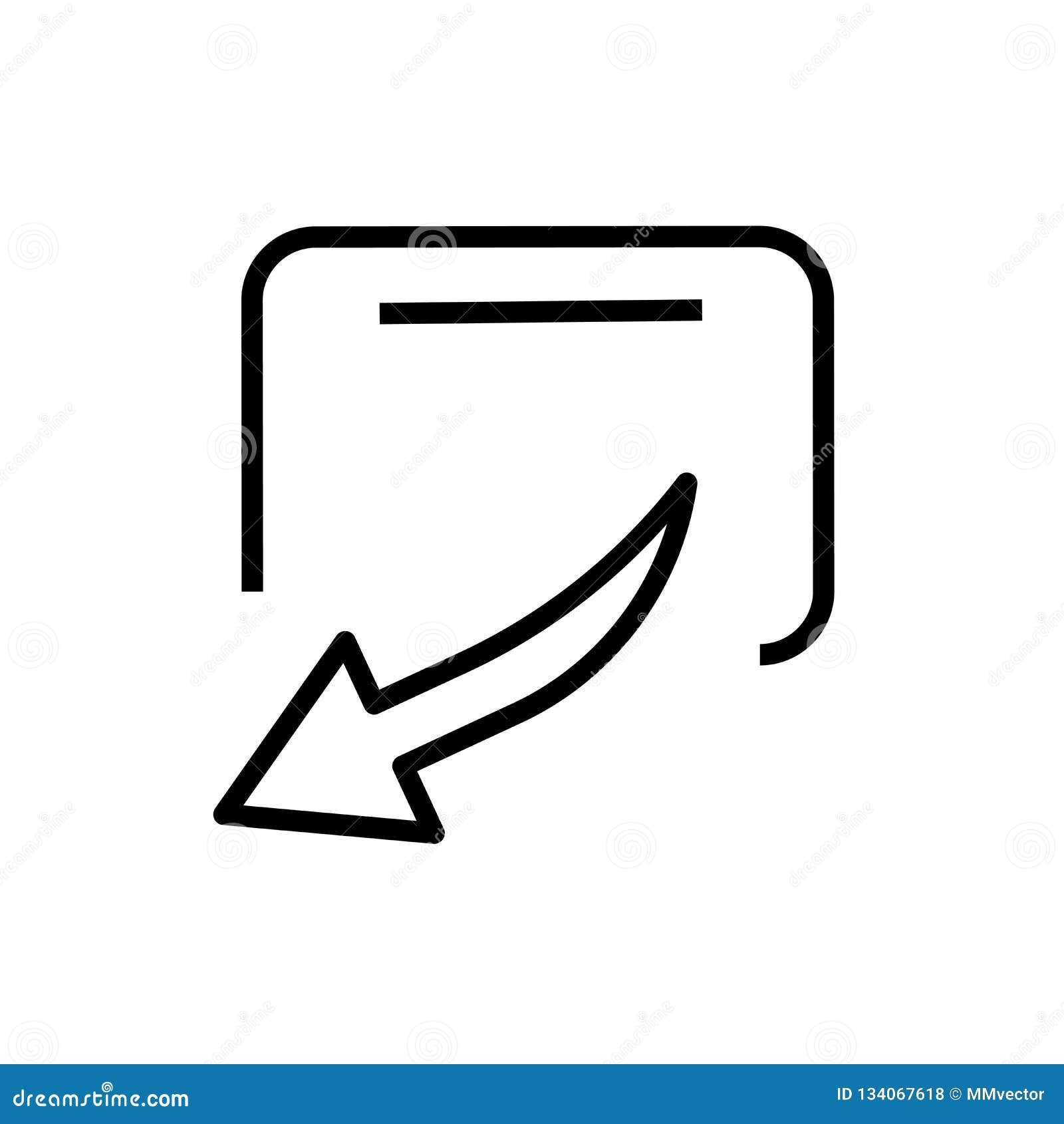 Share Symbol Icon Vector Sign and Symbol Isolated on White Background ...