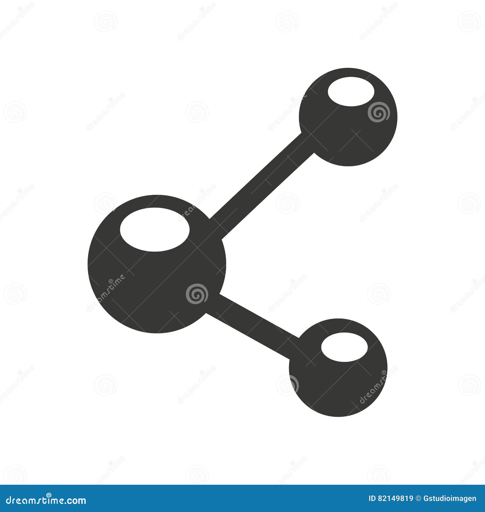 Share symbol isolated icon stock illustration. Illustration of social ...