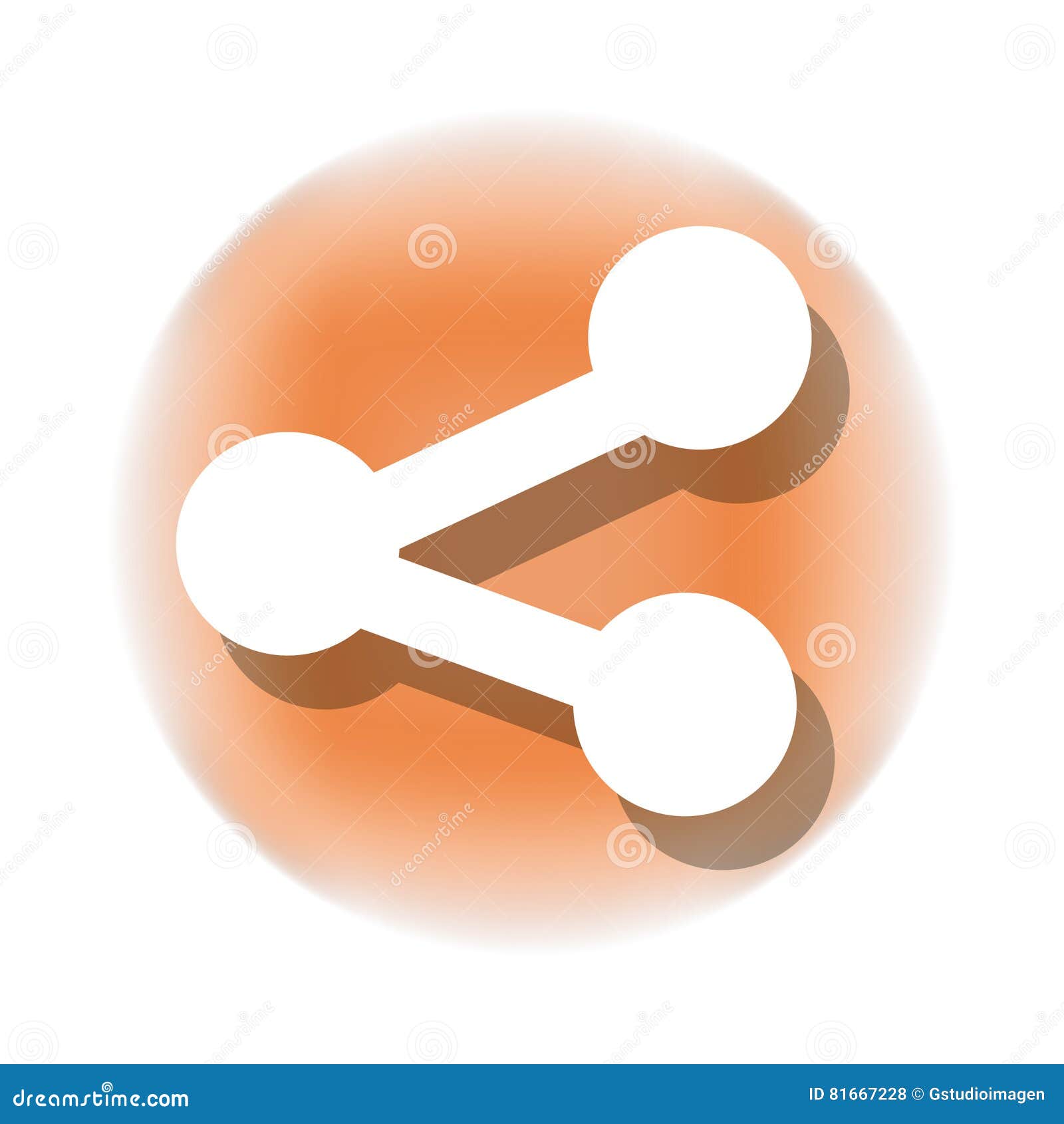 Share symbol isolated icon stock vector. Illustration of button - 81667228