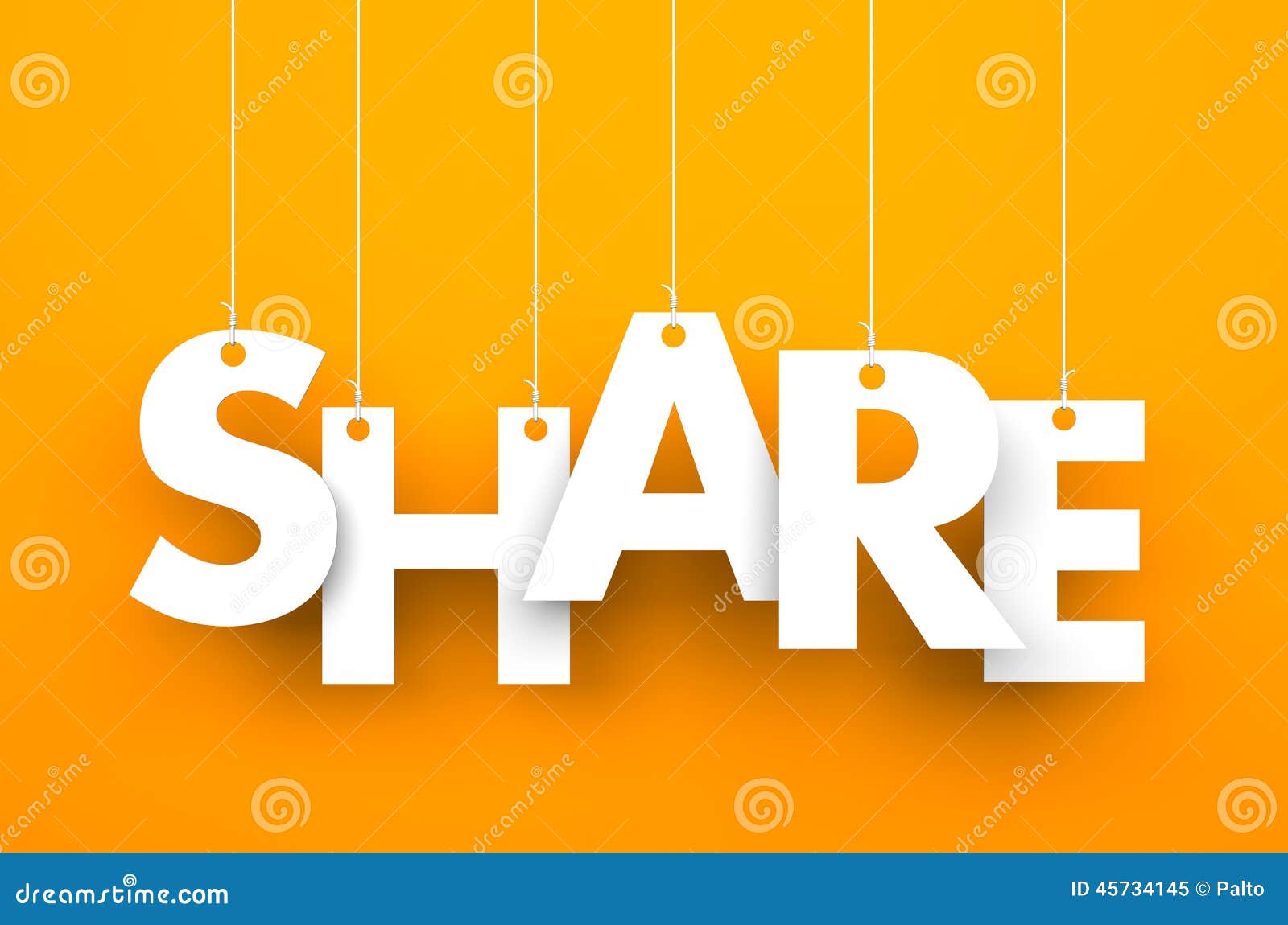 Share. Text on the string stock illustration. Illustration of blue ...