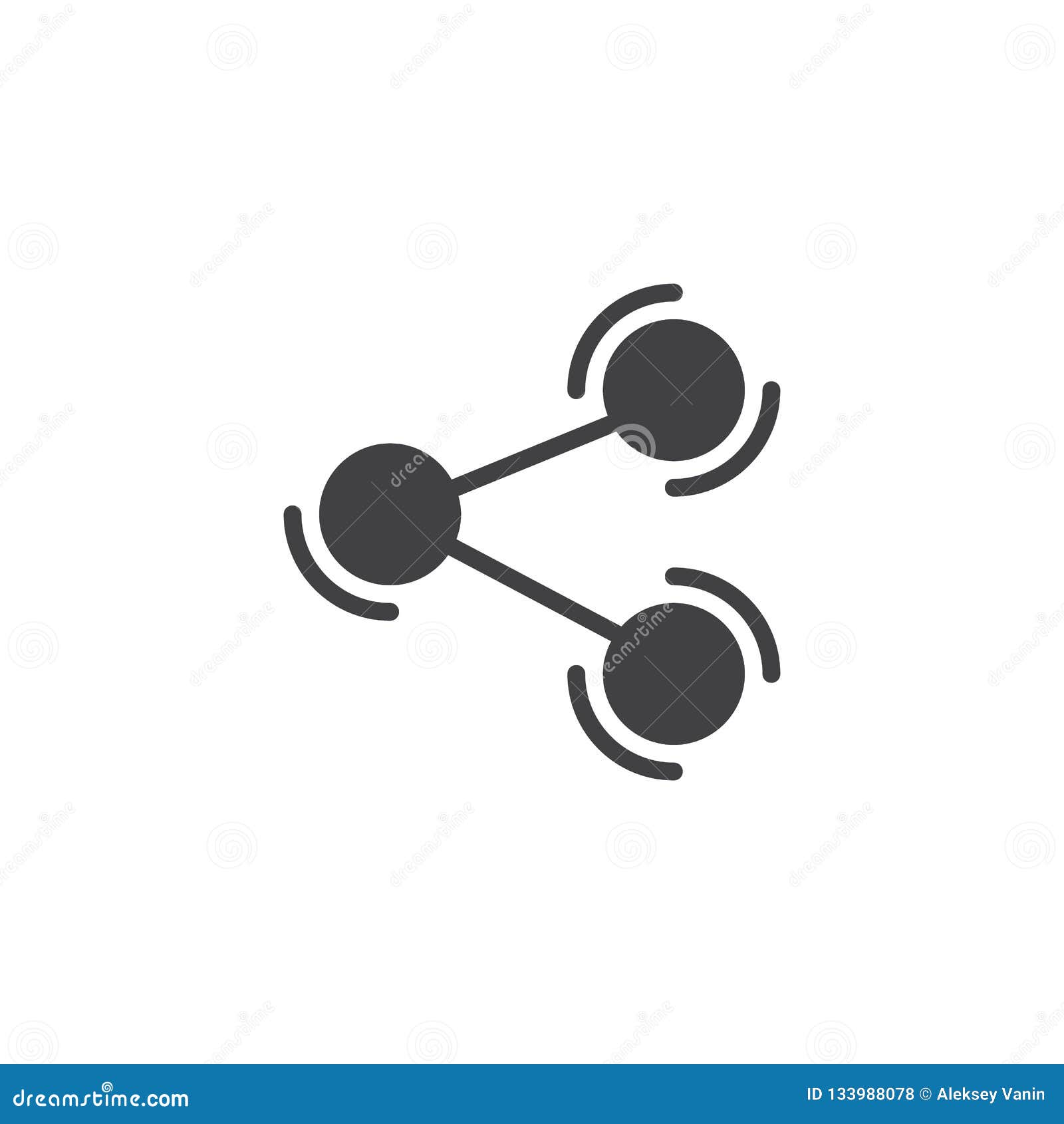 Share vector icon stock vector. Illustration of icon - 133988078