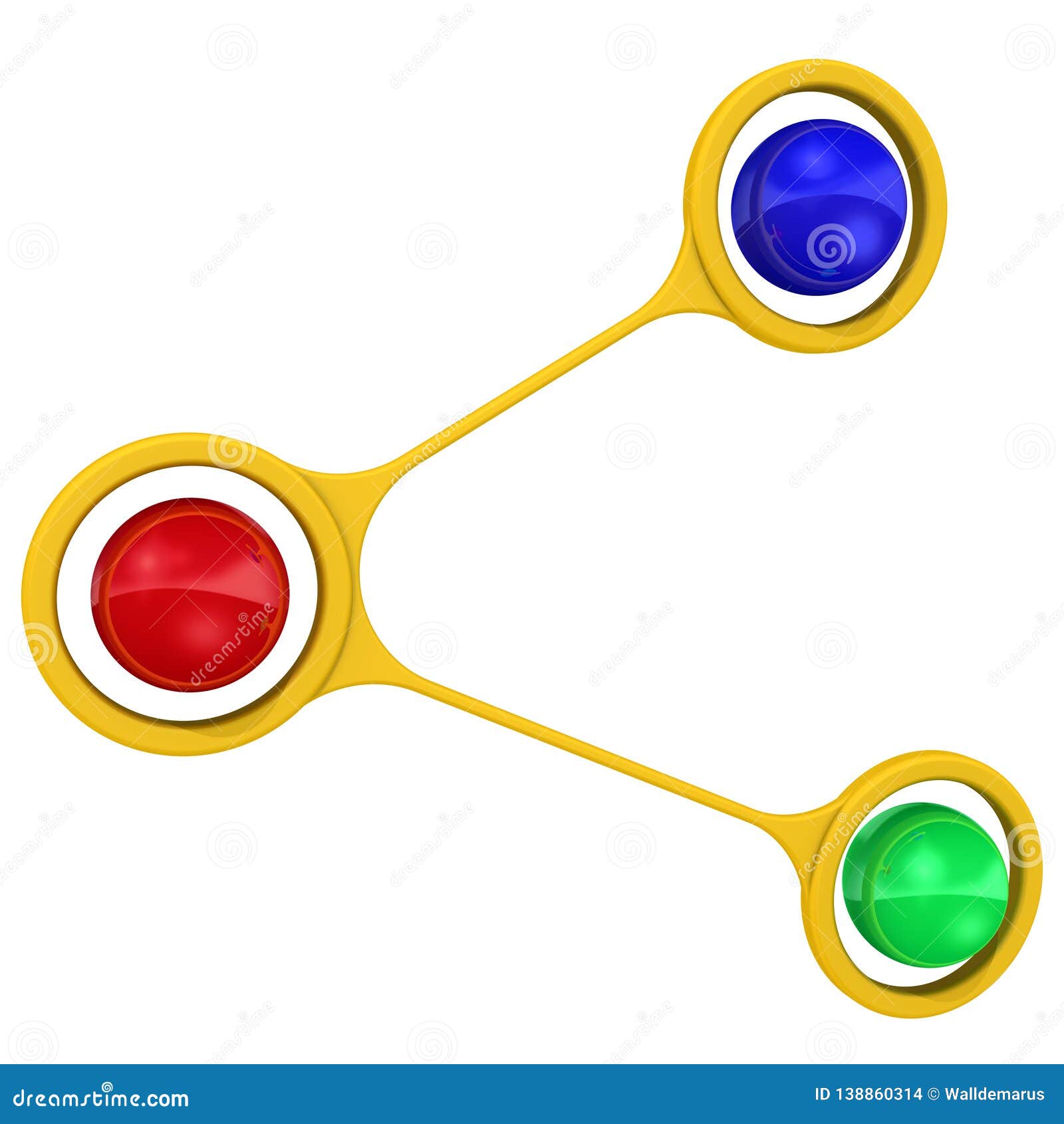 Share Via Icon. 3D Illustration Stock Illustration - Illustration of ...