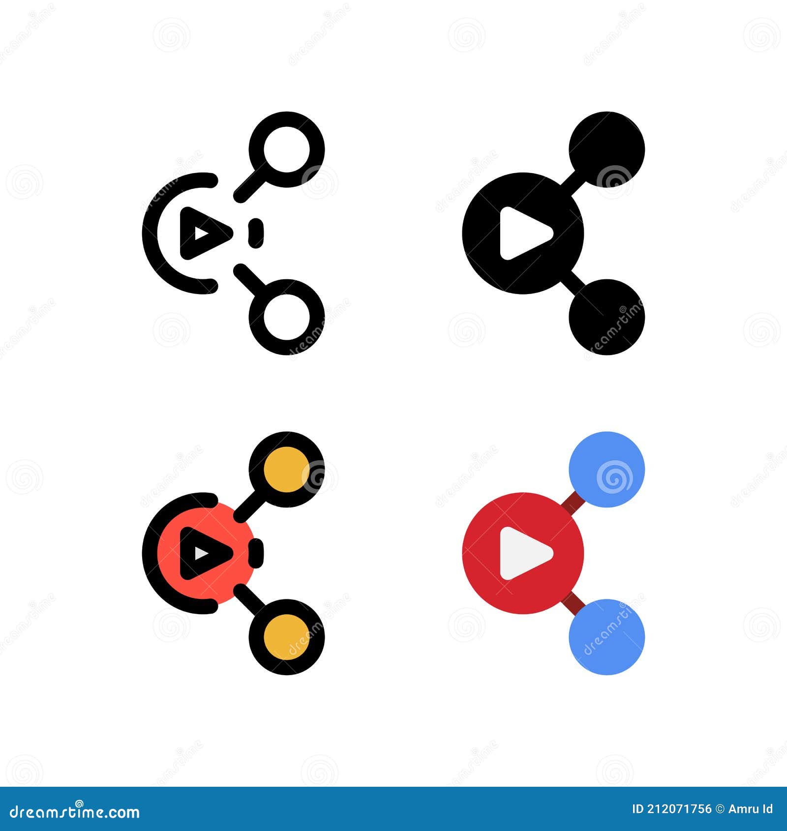 Share Video YouTube Channel Icon, Logo, and Illustration Stock Vector ...